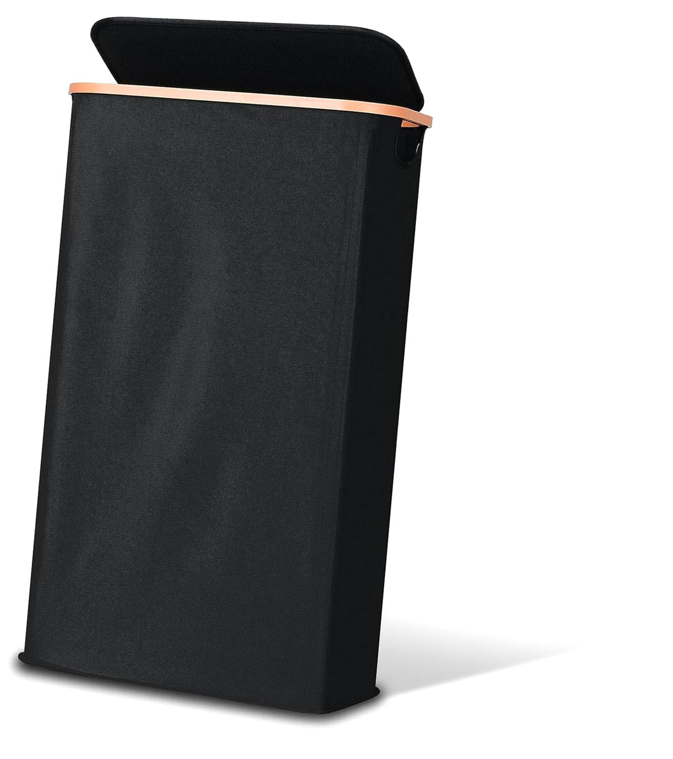 HYKE Slim Laundry Basket with Lid, Narrow Dirty Clothes Hampers for ...