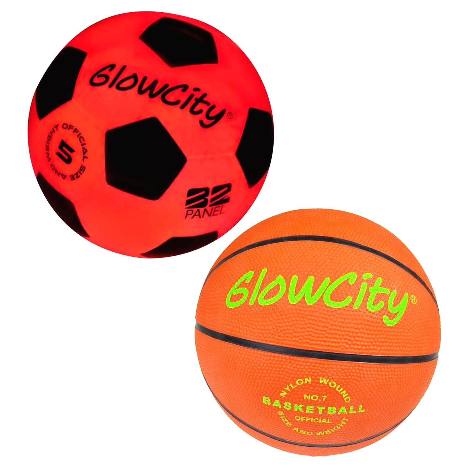 HYKE Soccer and - Light Up, Indoor or Sports Balls with 2 Lights and ...