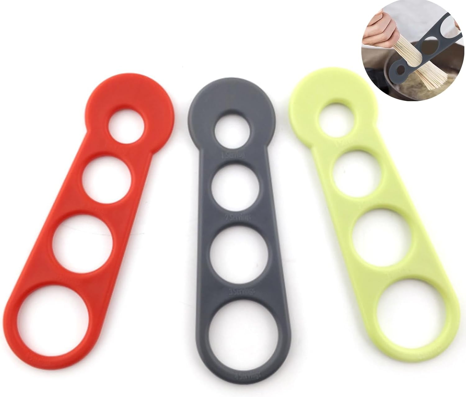 HYKE Spaghetti Measurer Tools, 2 Packs Spaghetti Spoon Spaghetti Gauge ...