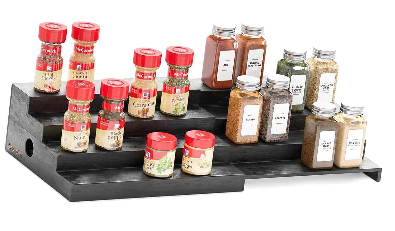 HYKE Spice Rack Organizer for Cabinet, Kitchen Pantry Spices Storage ...