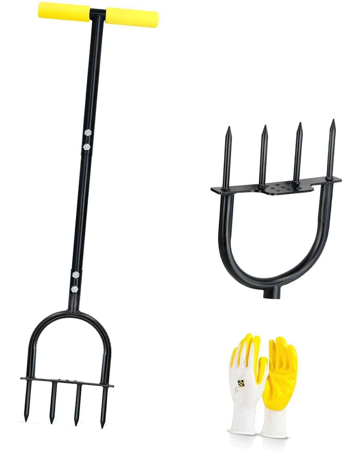 HYKE Spike Lawn Aerator, Manual Aerator for Compacted Soils and Lawns ...