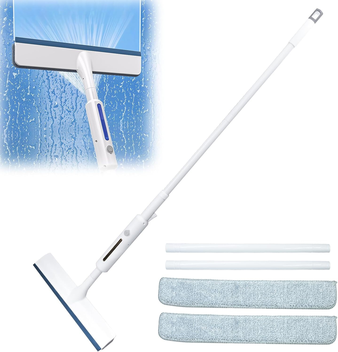 HYKE Squeegee for Window Cleaning with Spray, Double-Sided Spray ...
