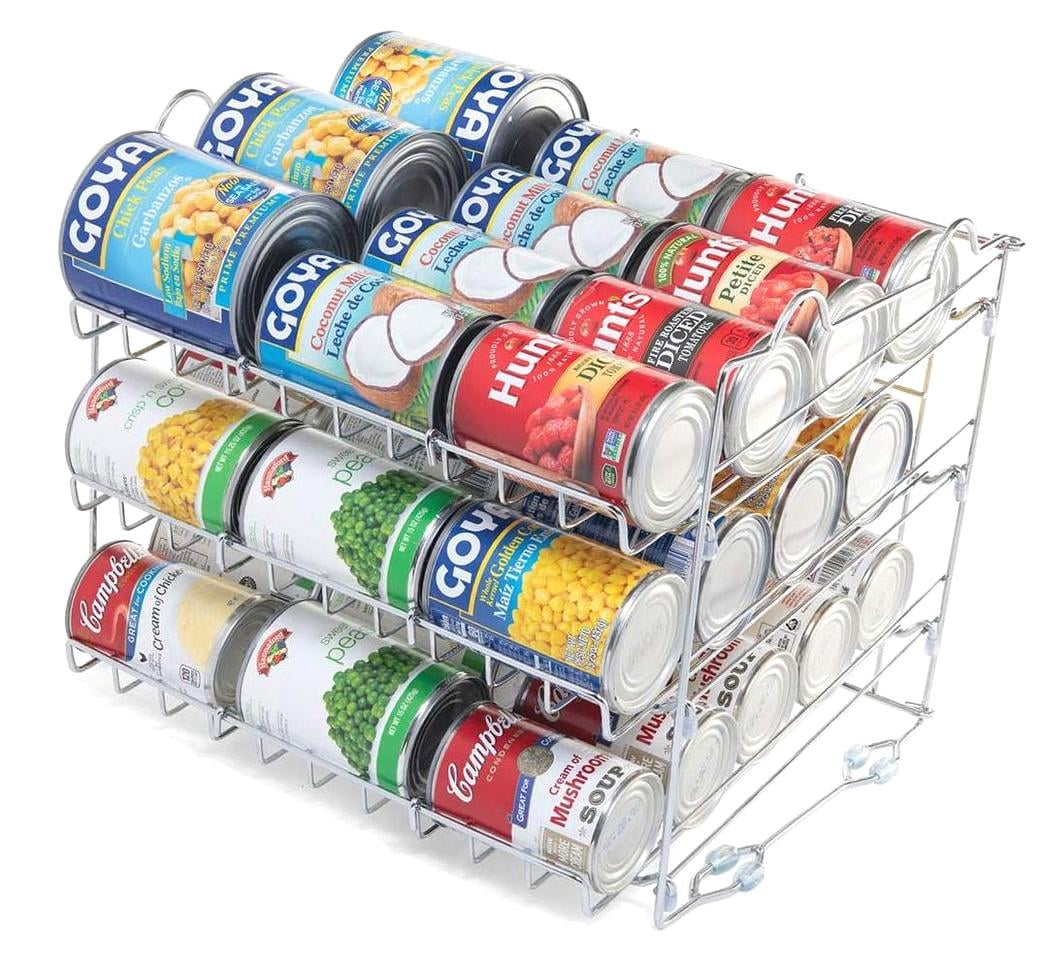 HYKE Stackable Pantry Can Organizer - 3-Tier Soda Can Organizer ...