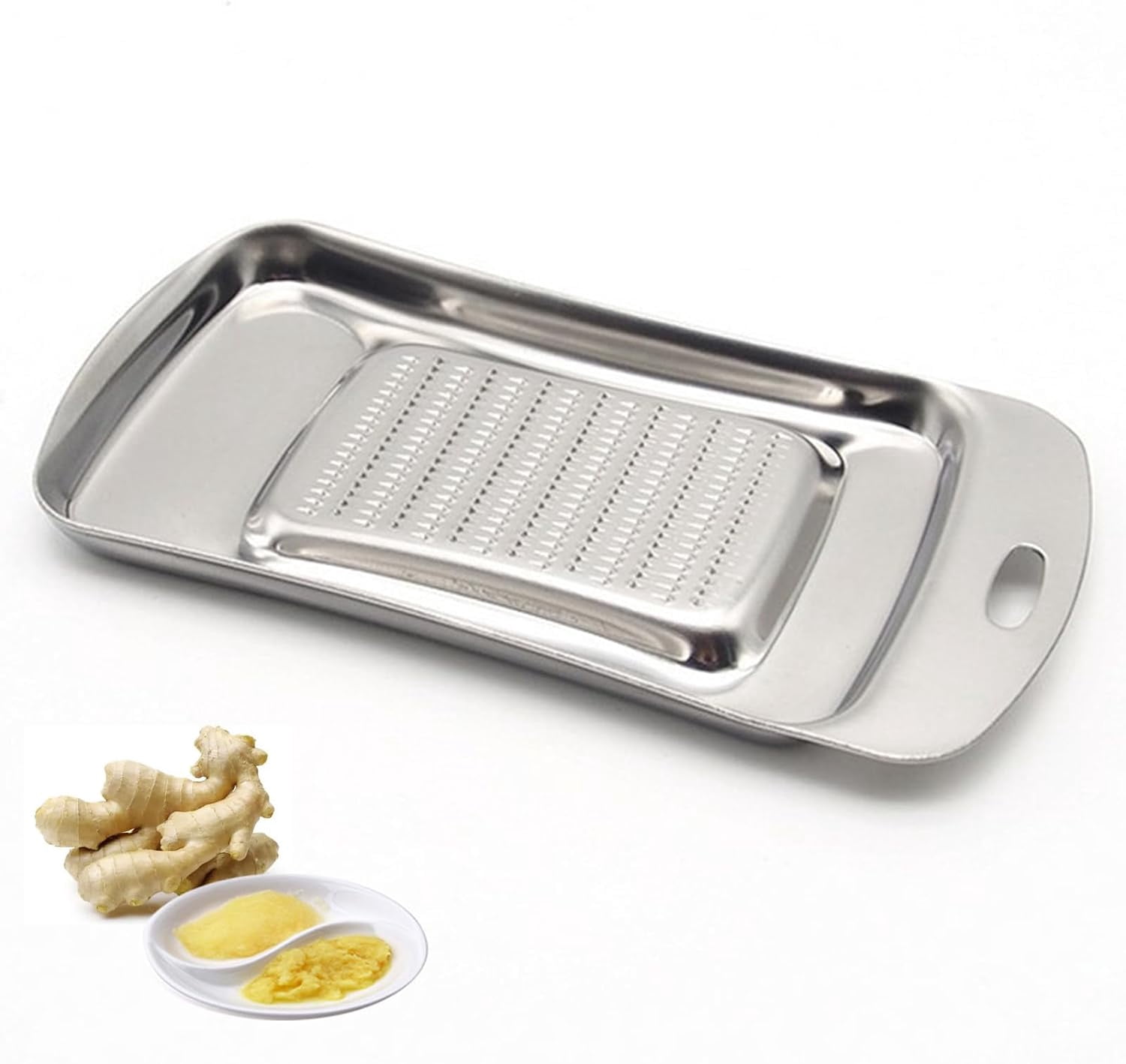 HYKE Stainless Steel Ginger Grater, on Zester Cheese Grater Nutmeg ...