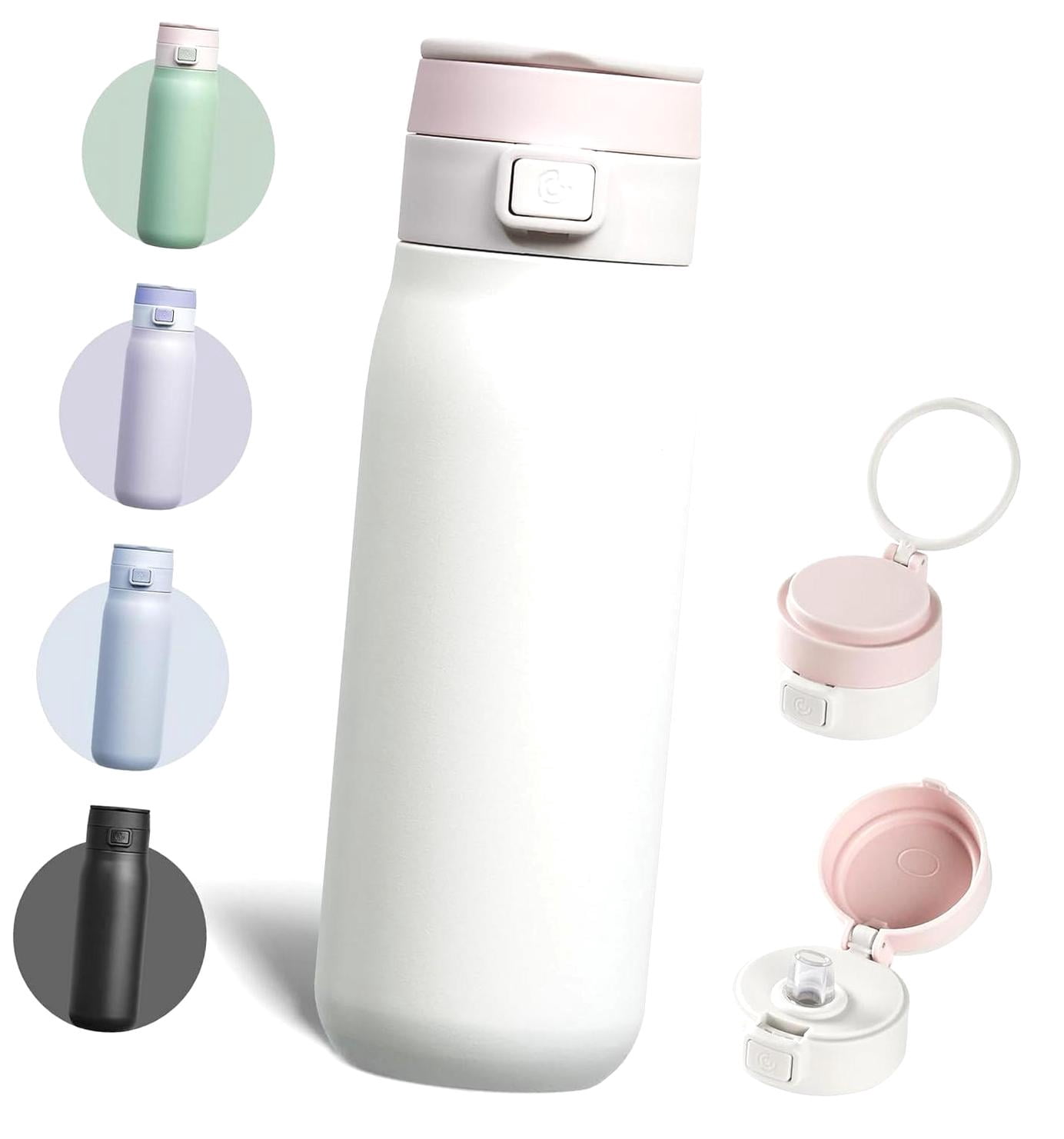 HYKE Stainless Steel Water Bottle with Built-in Silicone Carrying Loop ...