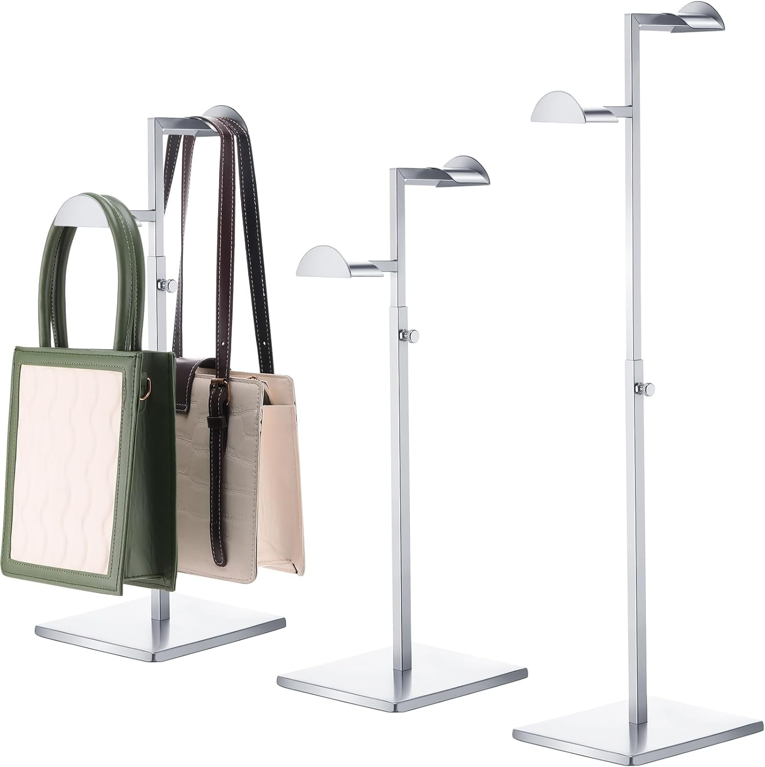 HYKE Stainless Steel se Display Stand Adjustable Height Handbag Display ...