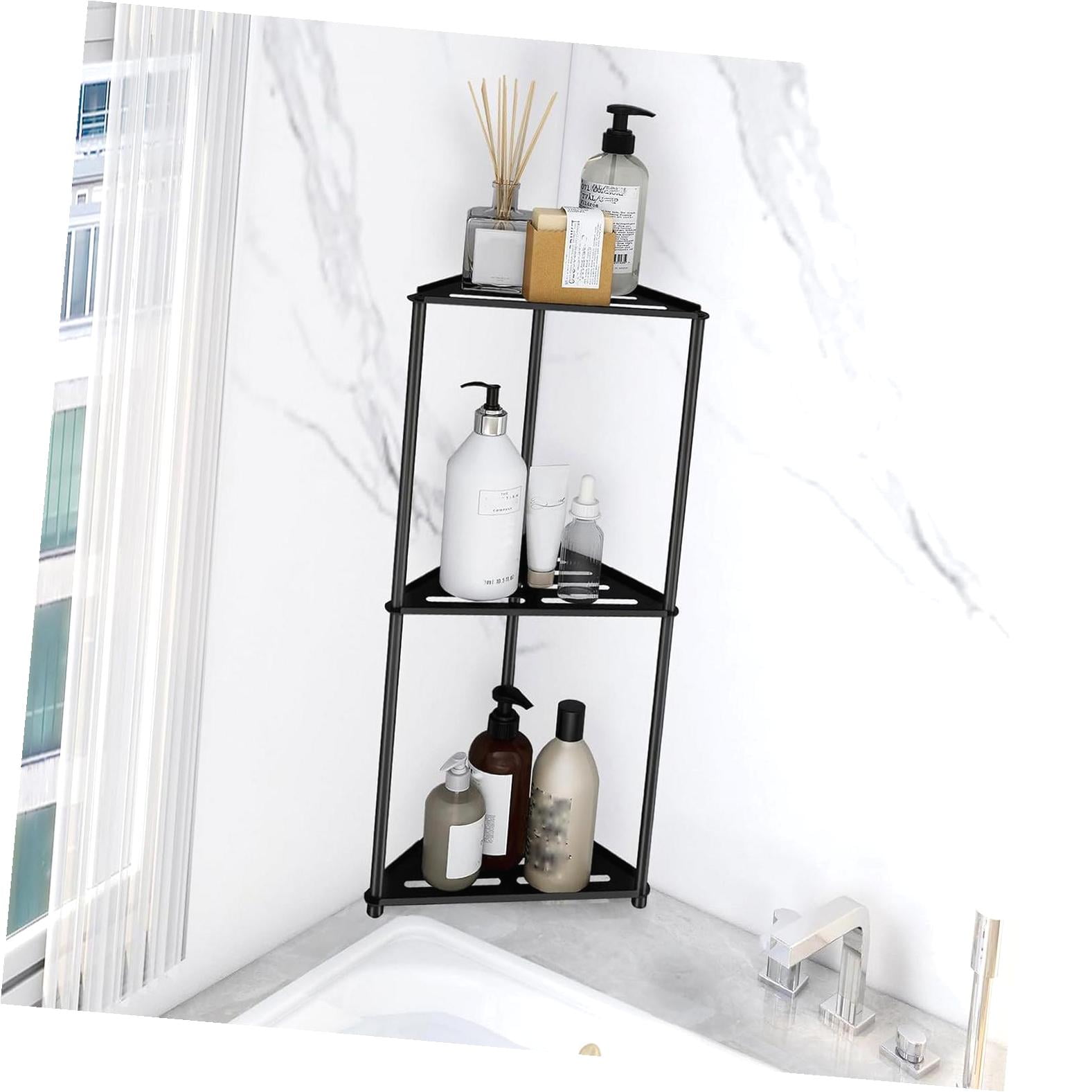 HYKE Standing Shower Caddy Corner, Three-Tier Stainless Steel Shower ...