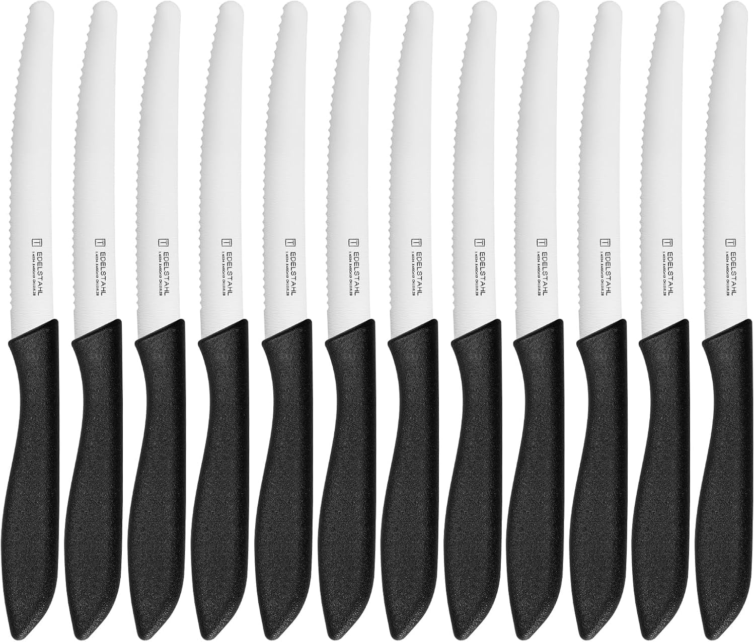 HYKE Steak Knives Set of 12, Stainless Steel Steak Knife Set,Premium ...