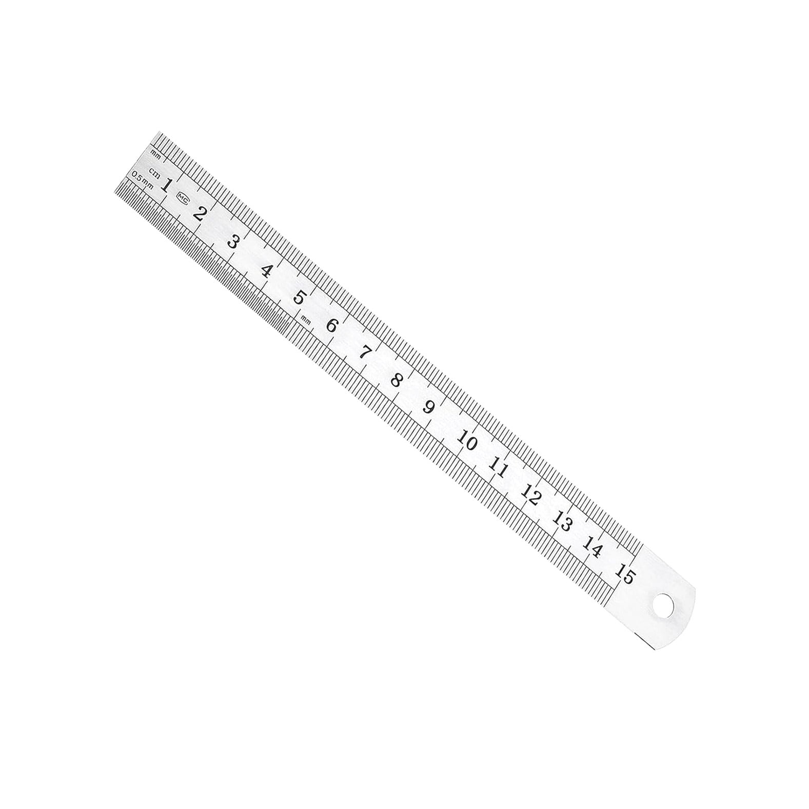 HYKE Steel Ruler [6 Inch] Metal Measuring for Architectural Design Use ...