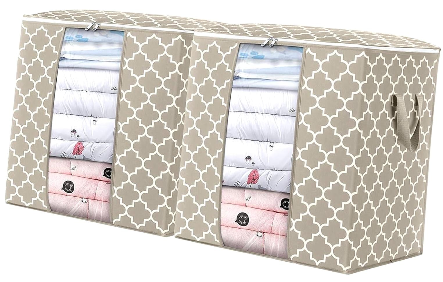 HYKE Storage Bags 2 Pack/100L Large Blanket Clothes Organization and ...