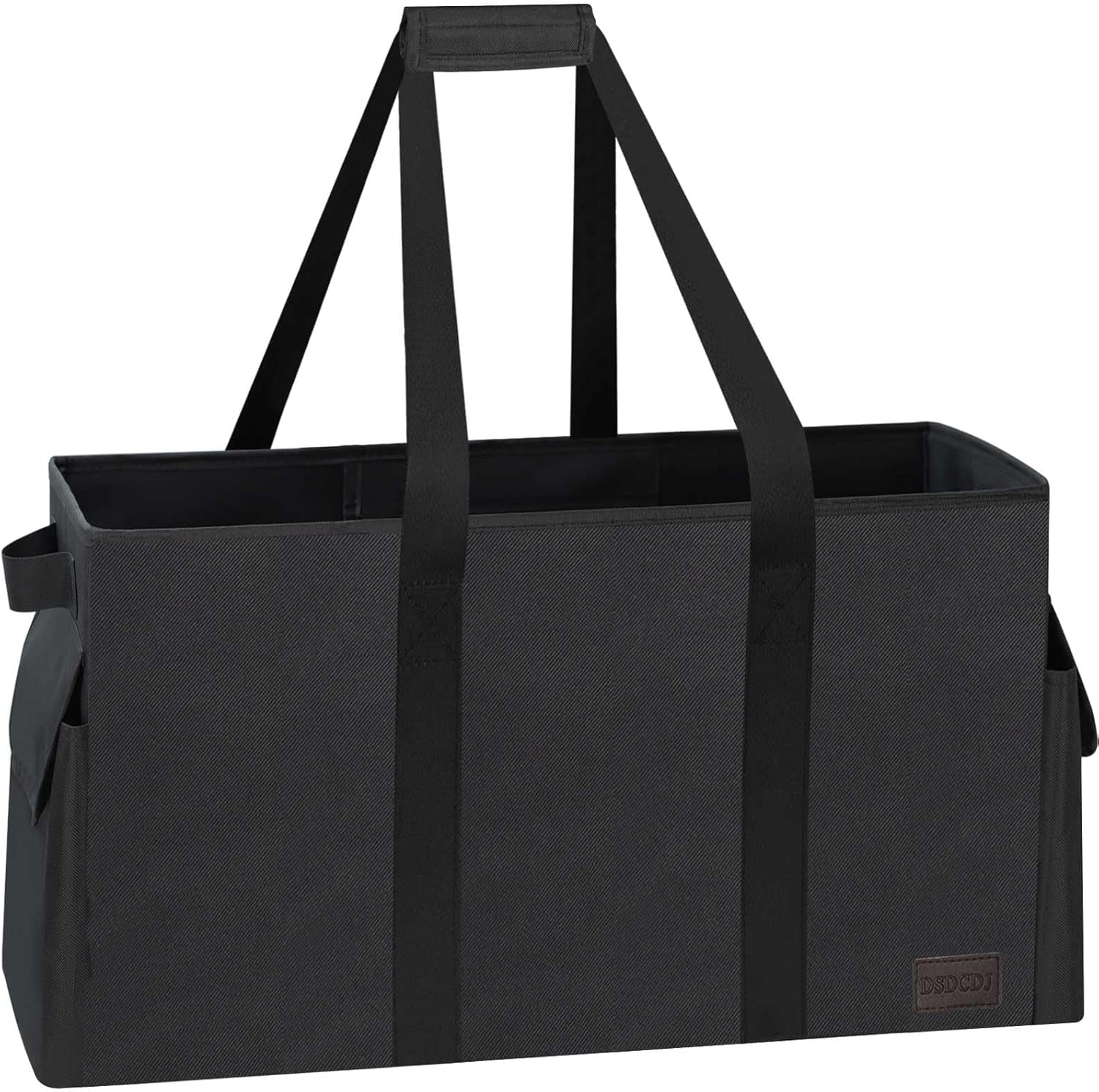 HYKE Sturdy Extra Large Utility Tote Bag with Hard Bm and All Sides ...