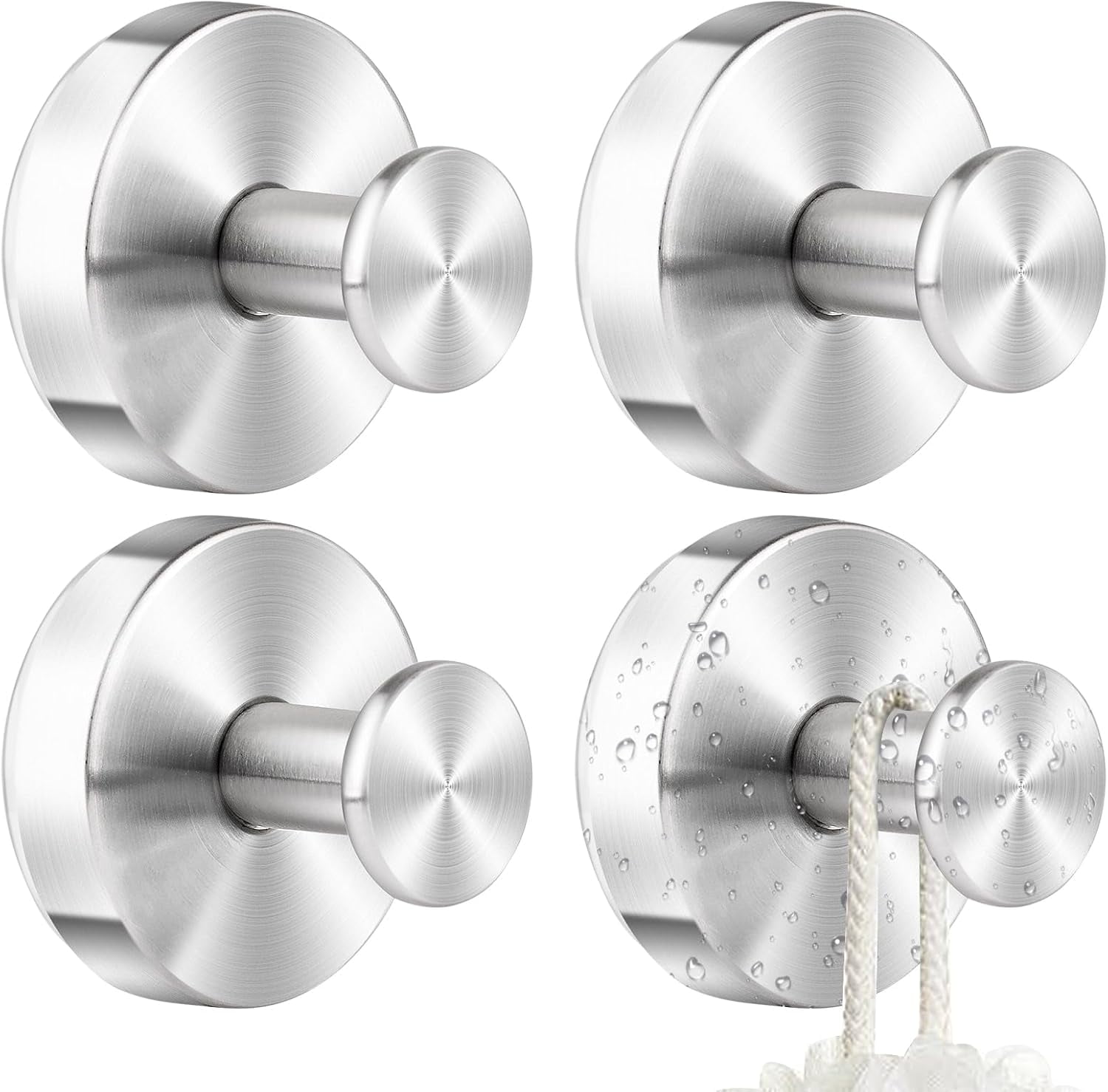 HYKE Suction Cup Hooks for Bathroom Waterof No Drill Wall Mounted ...
