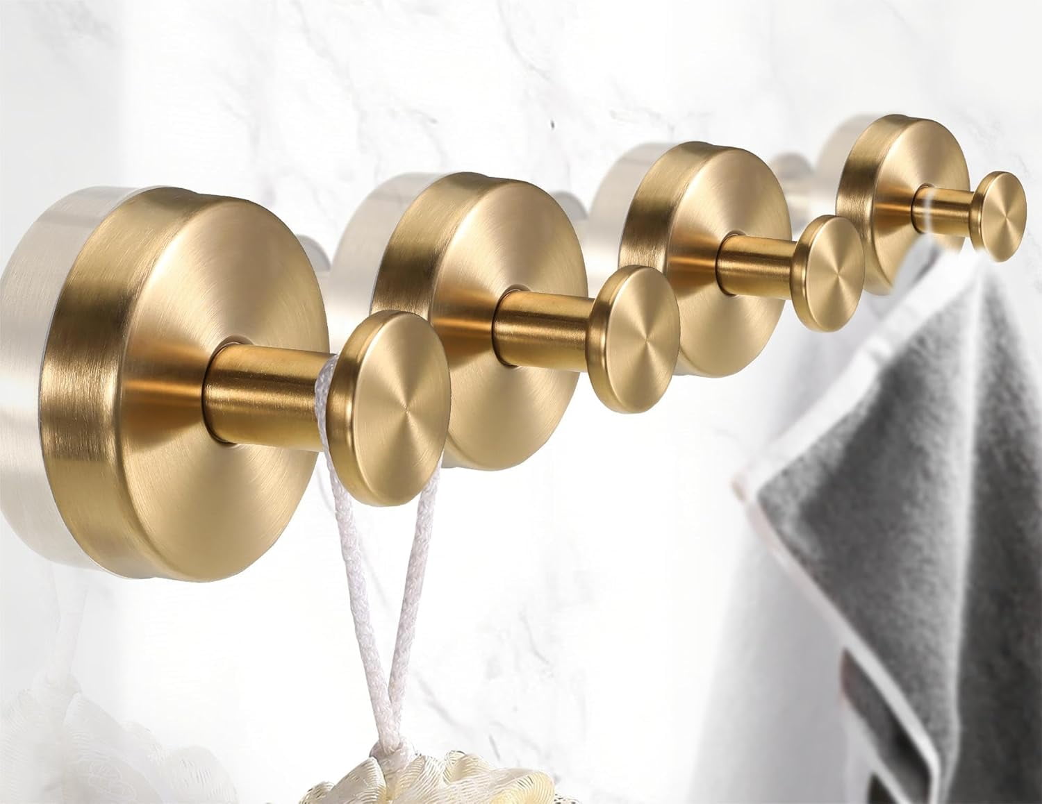 HYKE Suction Cup Hooks for Shower Towel Loofah Robe Hooks for Bathroom ...