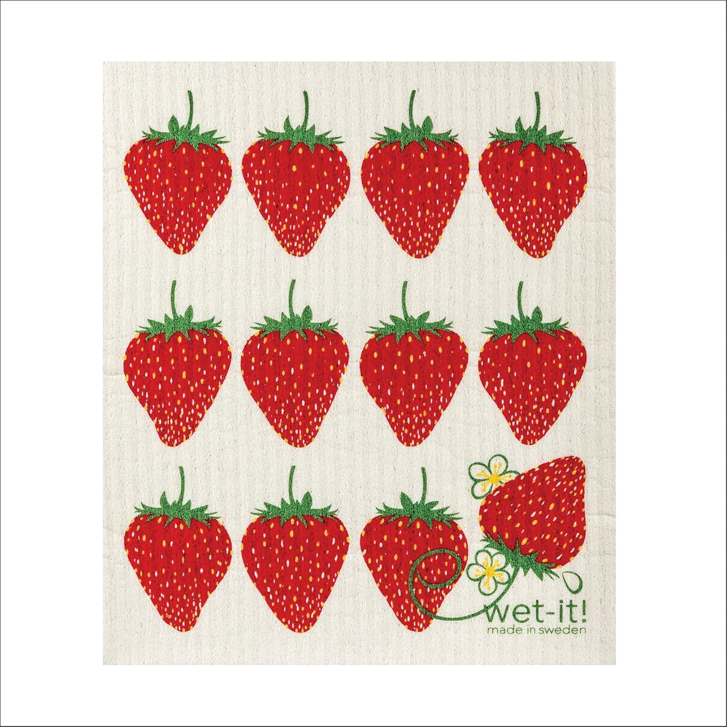 HYKE Swedish Dishcloth (Strawberries) - Walmart.com