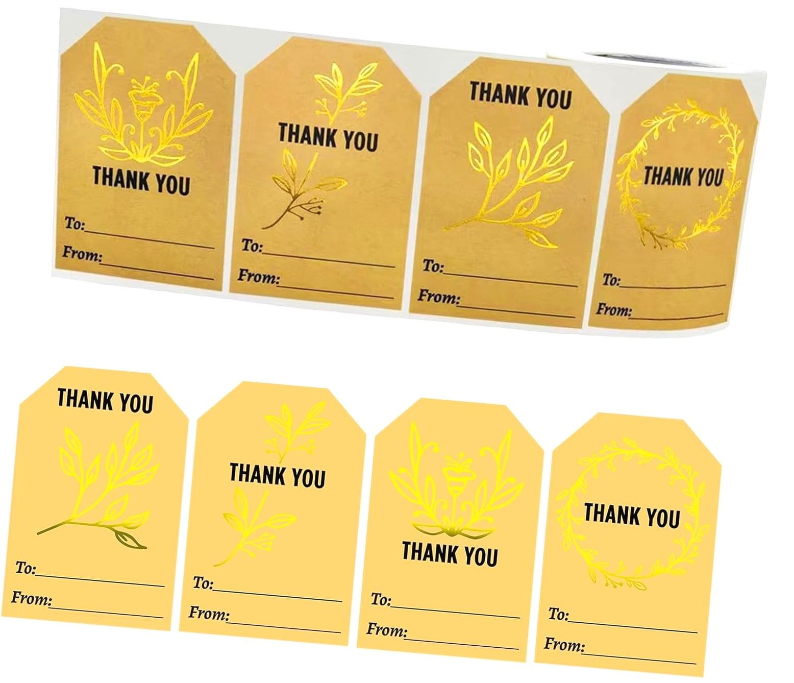 HYKE Thank You Stickers By .Gilding Paper Thank You Stickers, Suitable ...