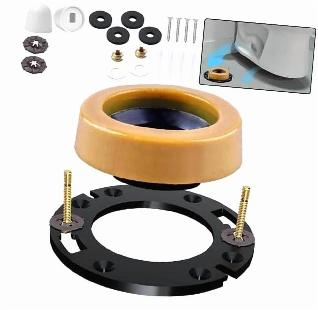 HYKE Toilet Flange Extender Kit with Extra Thick Wax – Toilet Repair ...