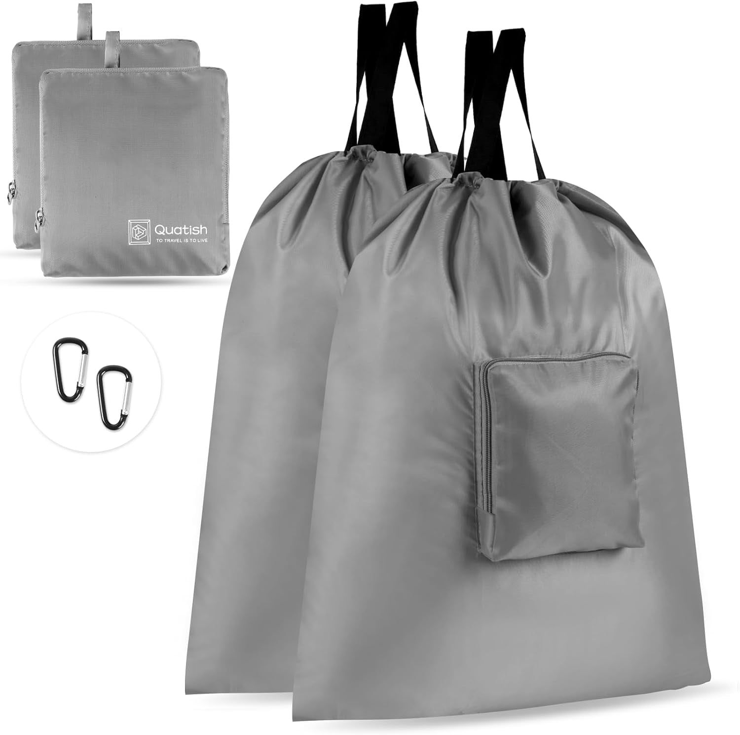 HYKE Travel , 2 Pack Dirty Laundry Travel Bag, Foldable Dirty Clothes ...