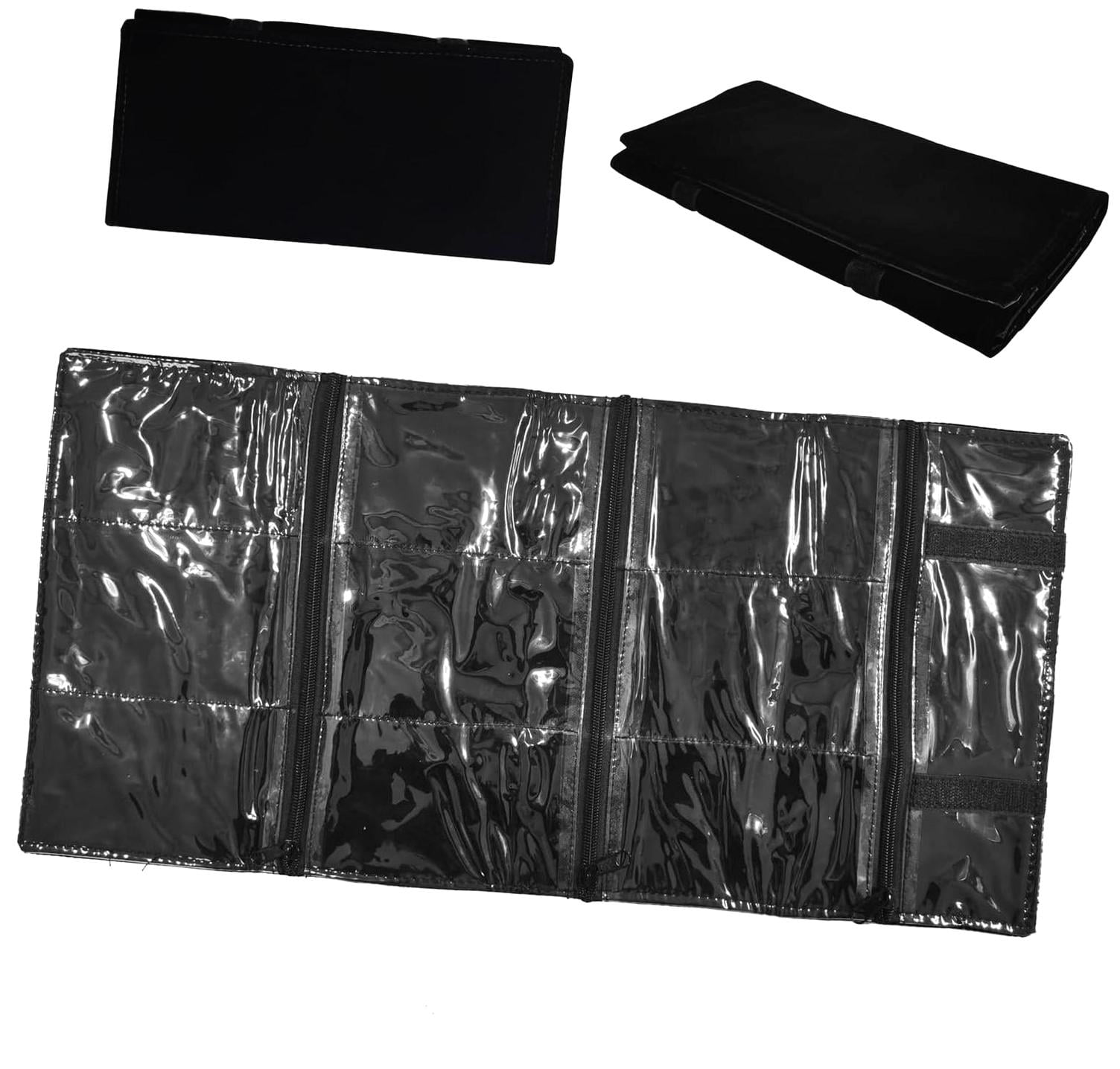 HYKE Travel Jewelry Roll Bag Compact Organizer Pouch Featuring Grids ...