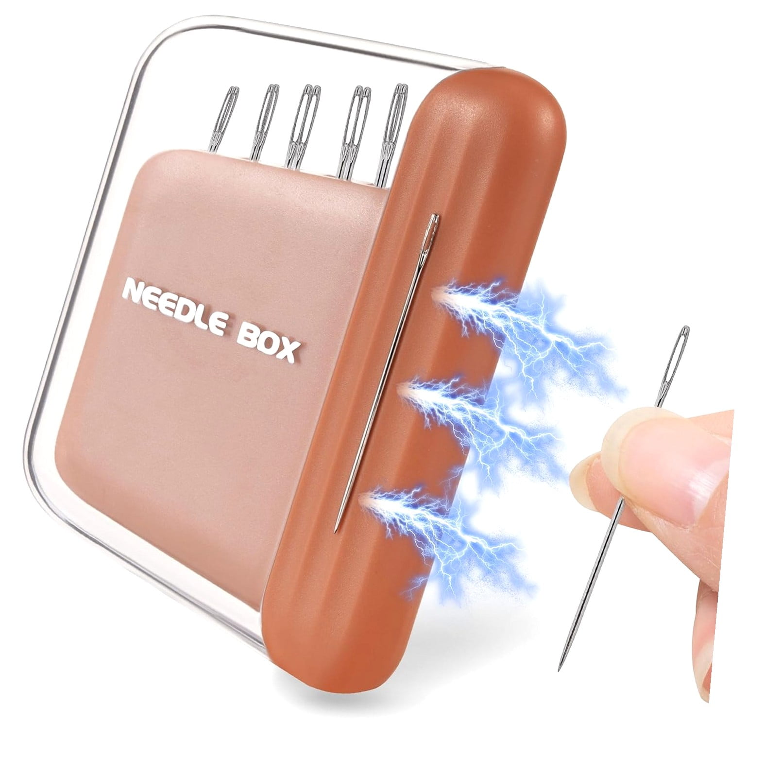 HYKE Travel Sewing Needles Case, Includes 10 Pieces of 5 Size Sewing ...