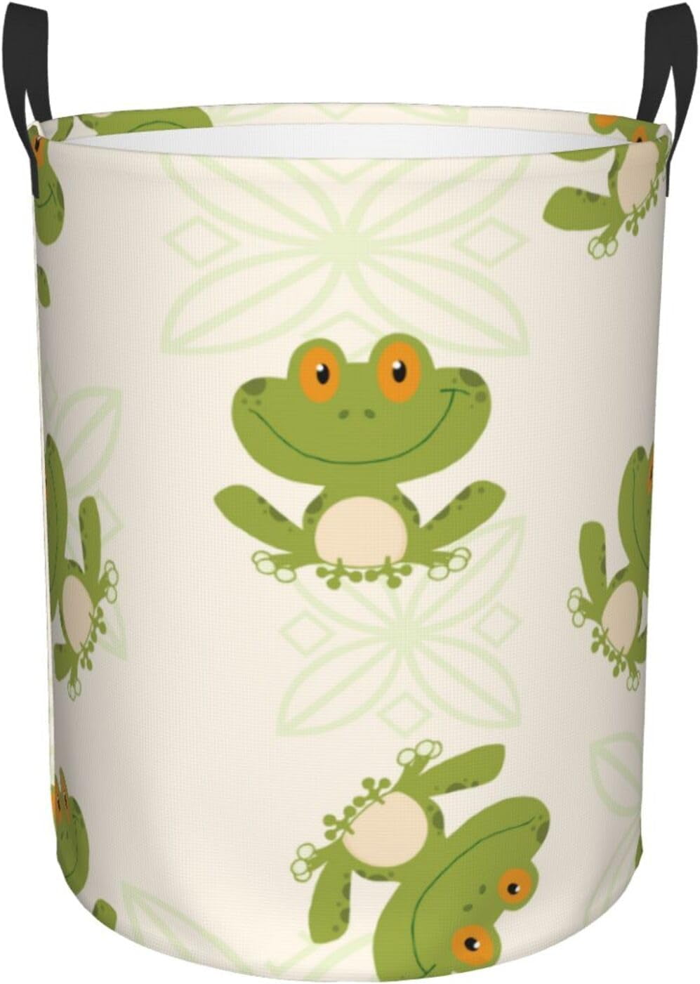 HYKE Tree Frog Laundry Basket Round Laundry Hamper Collapsible Laundry ...