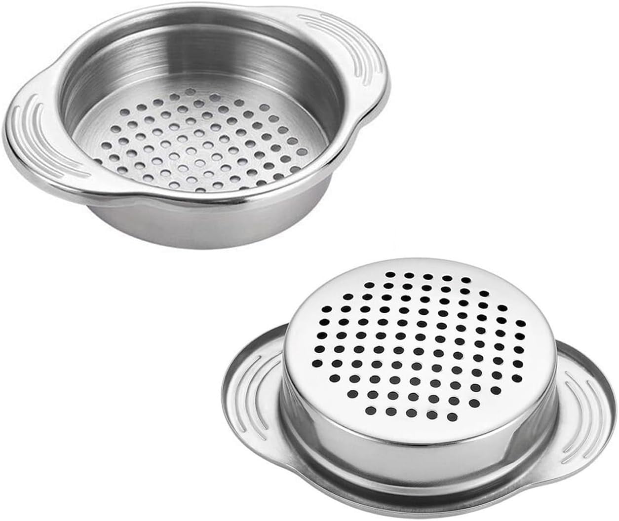HYKE Tuna Can Strainer Stainless Steel Food Can Strainer Si Metal Tuna ...