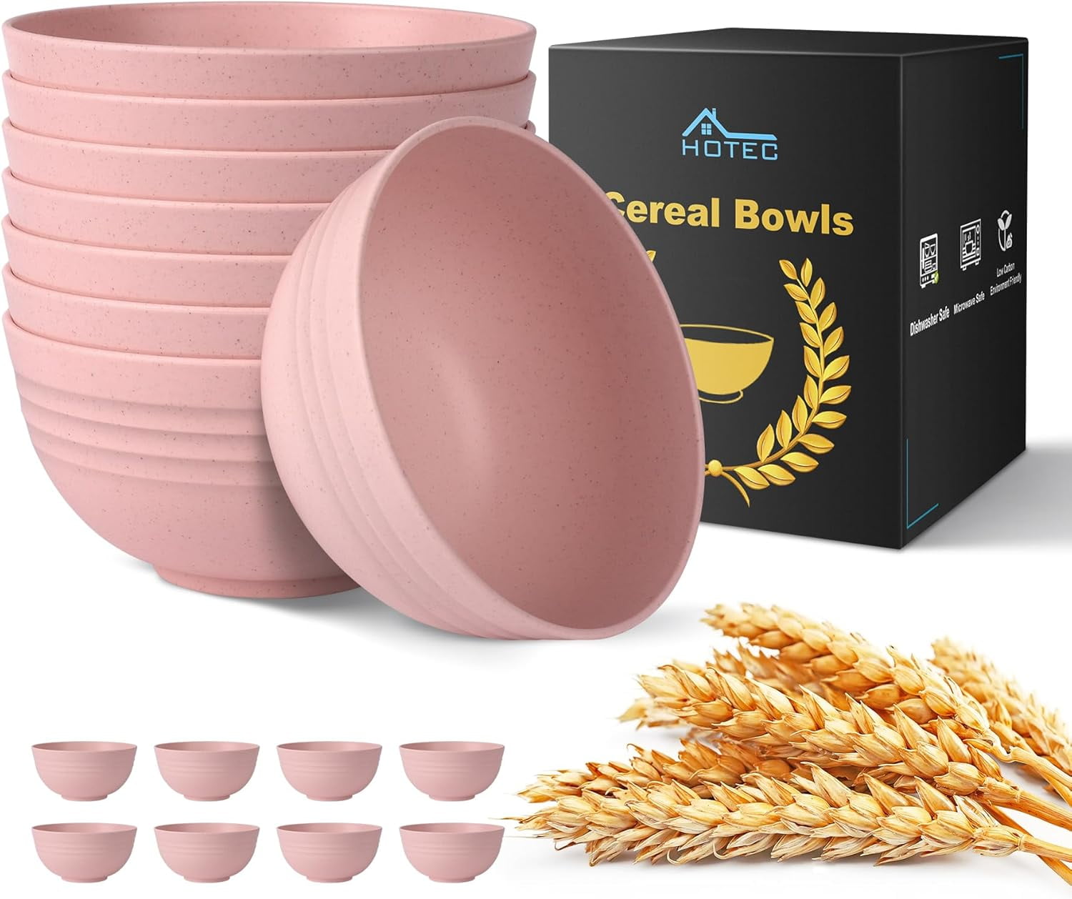 HYKE Unbreakable Wheat Straw Cereal B - Microwave & Dishwasher Safe ...