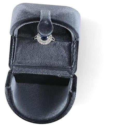 HYKE Velvet Container, Engagement Jewelry Cases Holder for Women ...