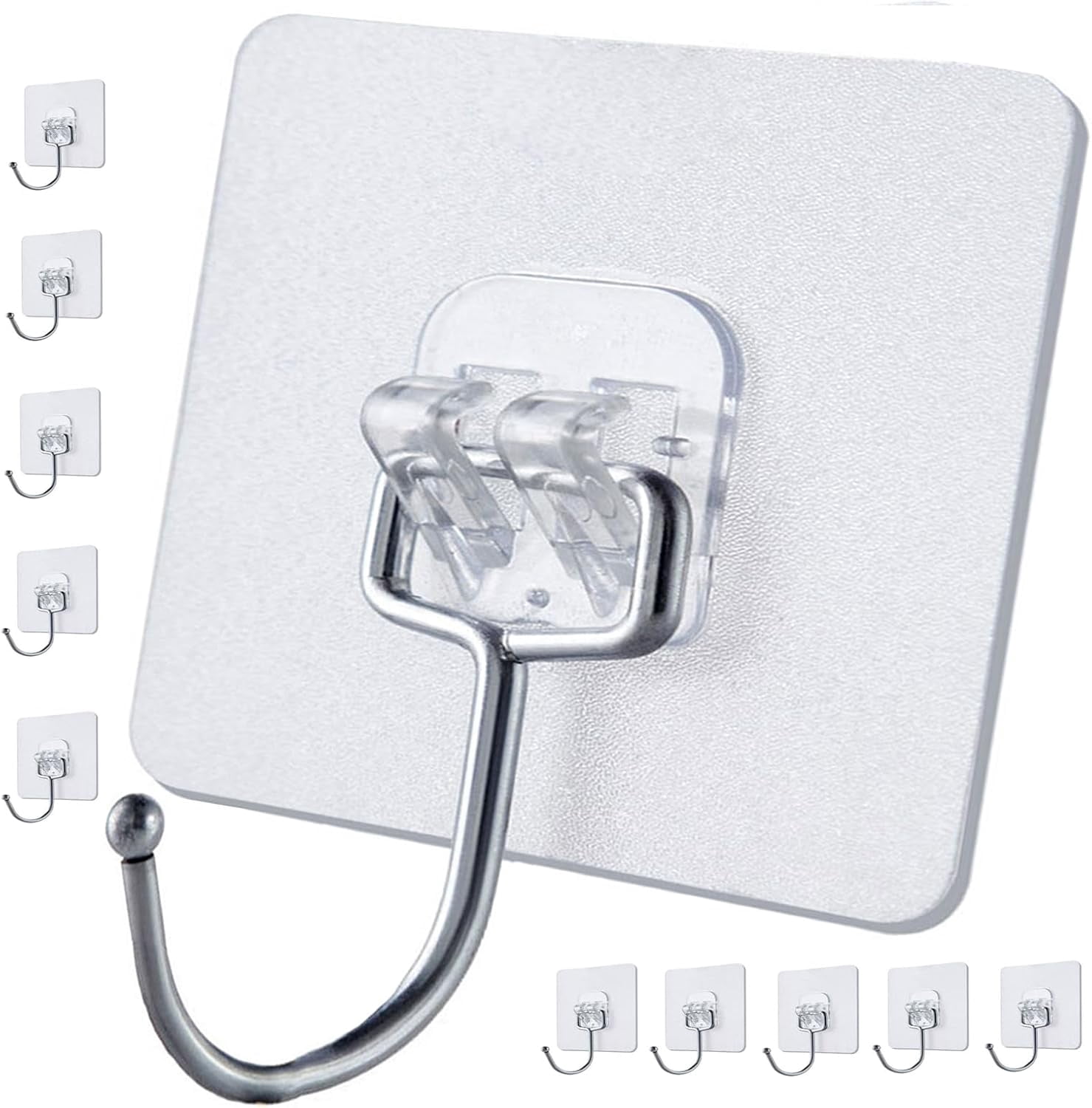 HYKE Wall Hooks with Good Adhesion, Wall Hook Waterof Transparent Hook ...