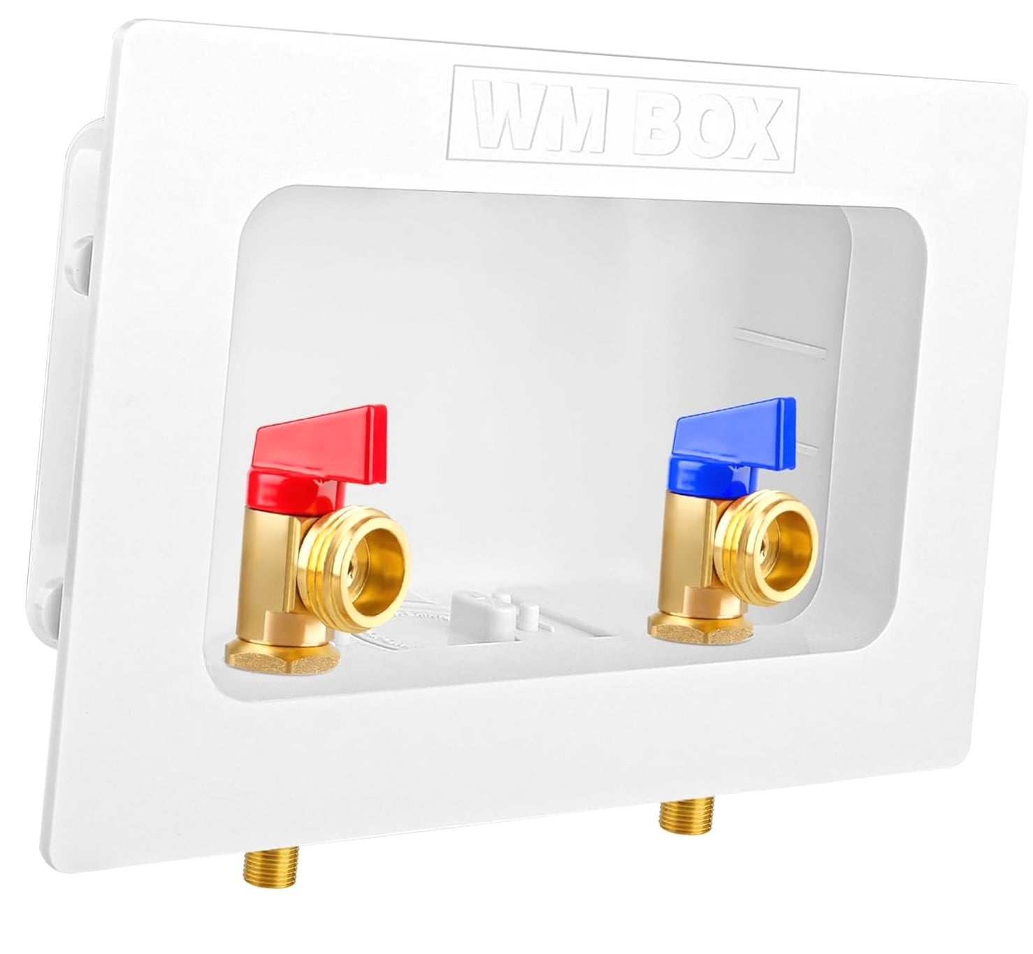 HYKE Washing Machine Outlet Box with Central Drain, 1/2" MIP Inlet 3/4 ...