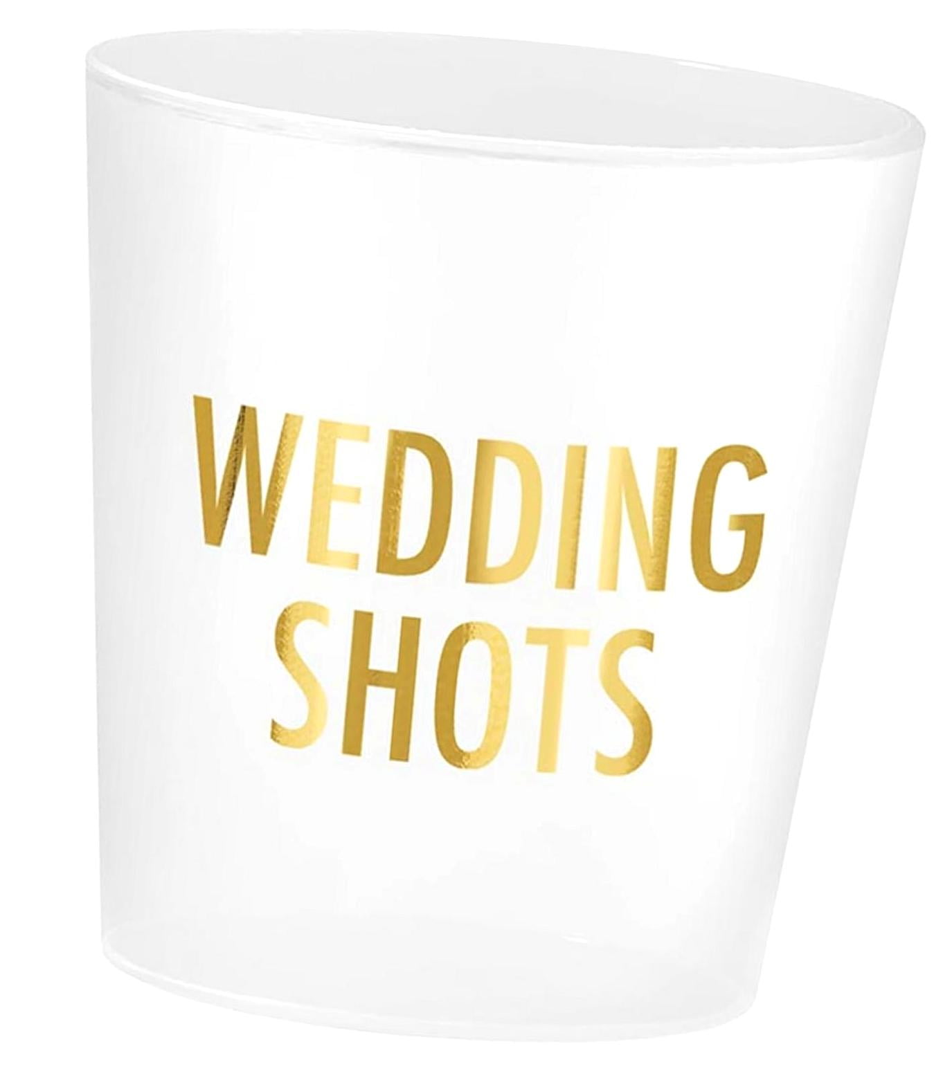 HYKE Wedding Bridal Shower Engagement Party Cups 8-Count Plastic Cups ...