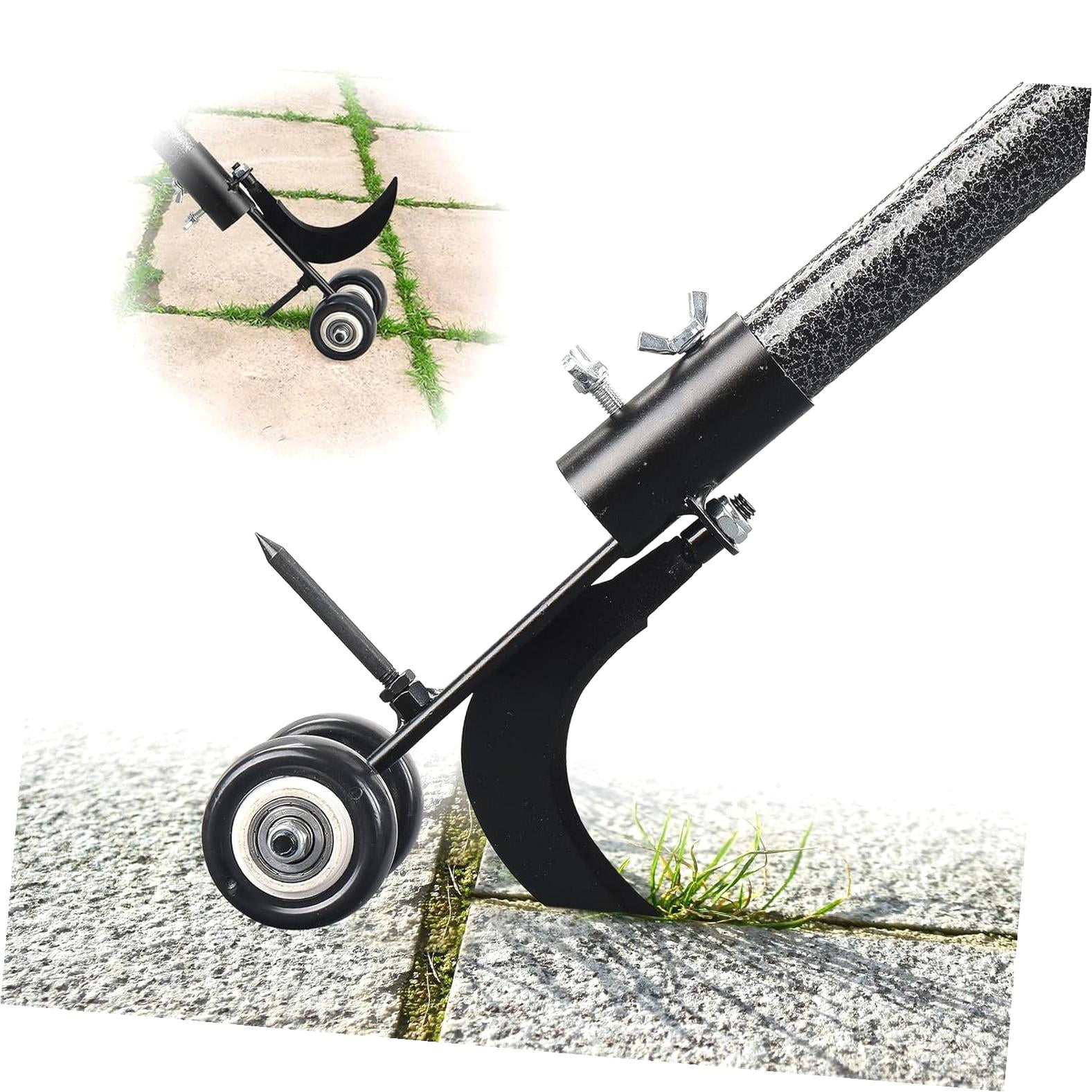 HYKE Wheeled Crack Weeder 6.5FT Metal Crevice Weeding Tool with ...