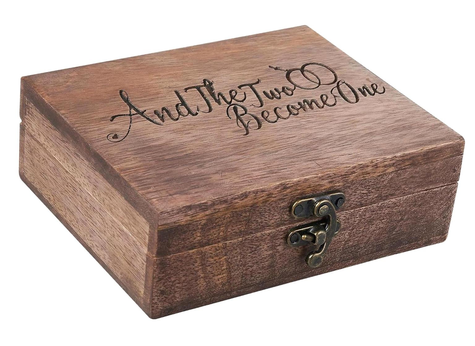 HYKE Wooden Wedding Box for Engagement, Proposal, and Ceremonies ...