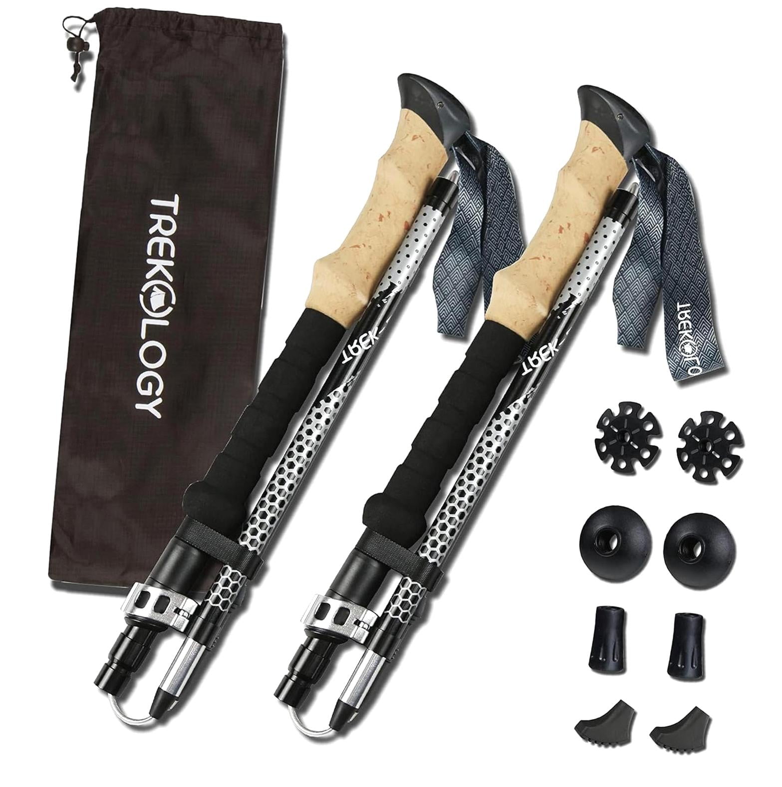 HYKE -Z Foldable Hiking Poles & Balance Aid for All Ages, 2-Piece Set ...