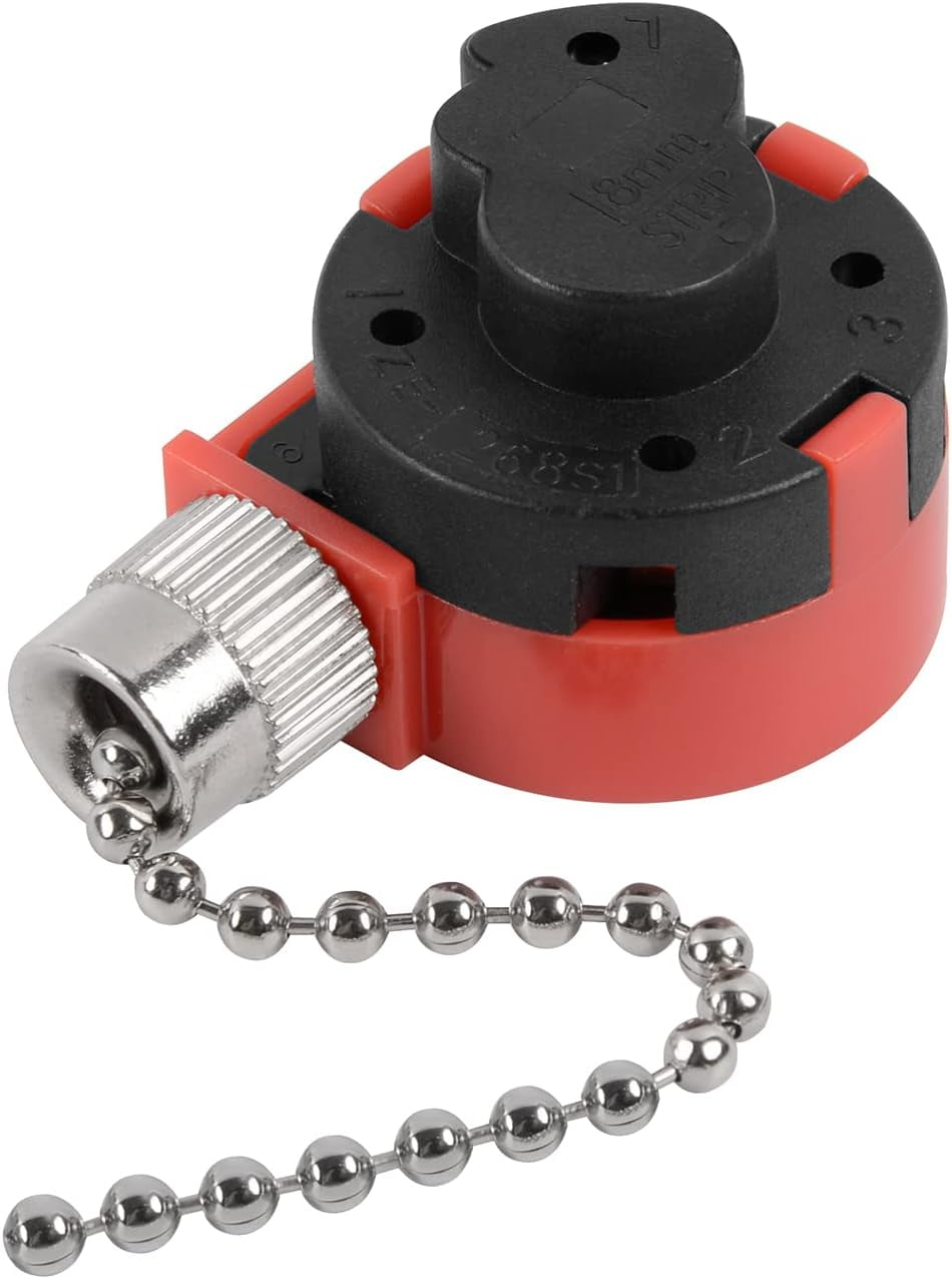 HYKE ZE-268S1 Ceiling Fan Switch, 3 Speed 4 wire Pull Chain Switch ...