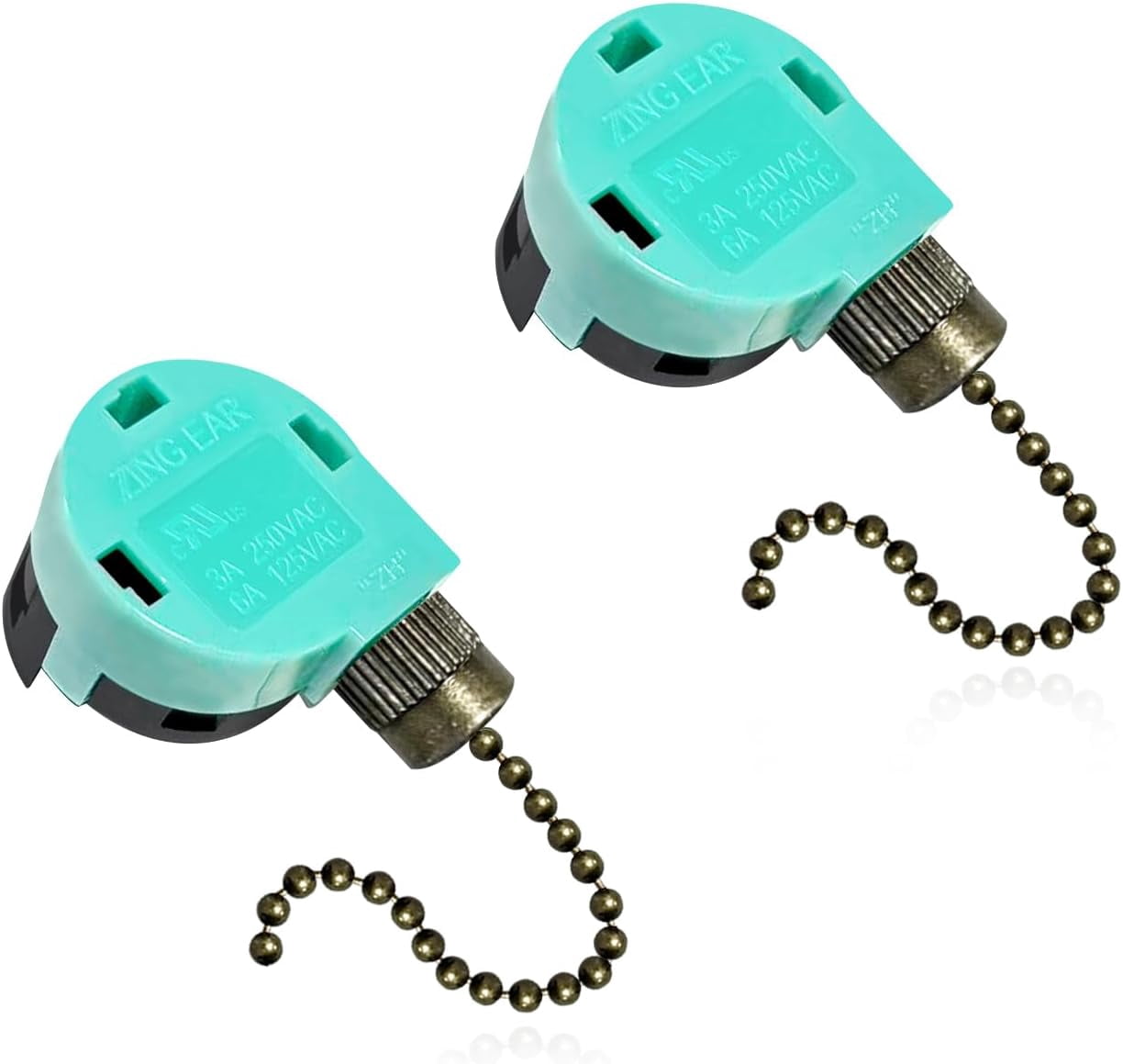 HYKE ZE-268S6 Ceiling Fan Switch 3 Speed 4 Wire Bronze(2 Pack) Replaent ...