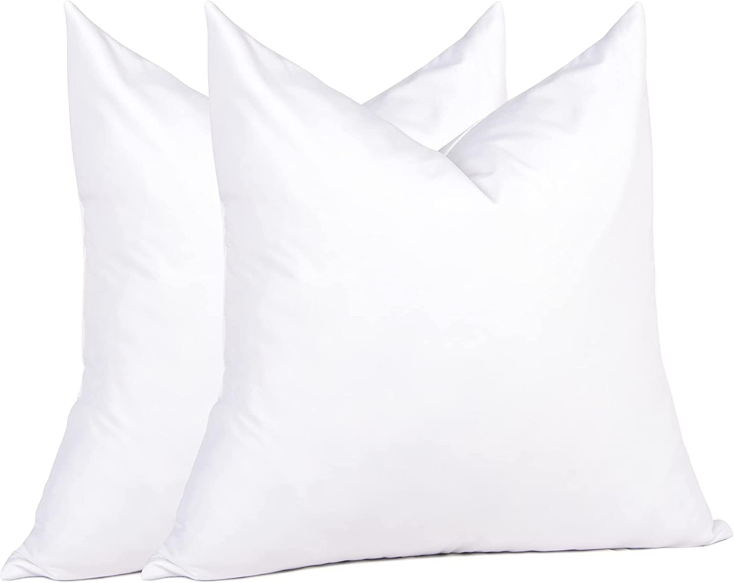 HYKE edown Euro Pillow Inserts 24 x 24 (Pack of 2, White), Feather Down ...