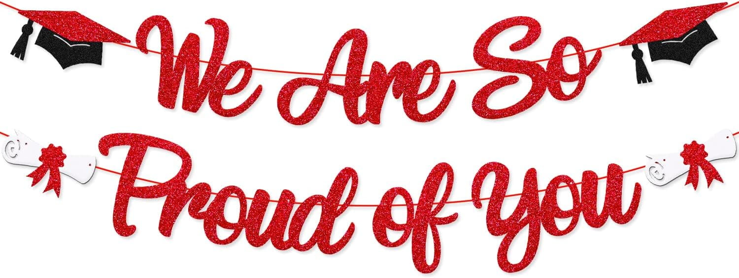 HYKE We Are So ud of You Banner Class of 2025 Graduation Congrats Grad ...