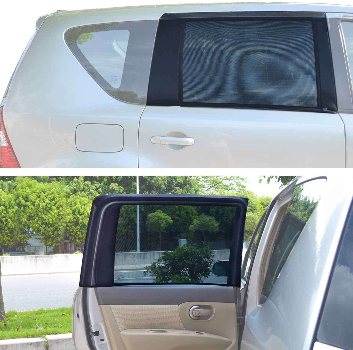 HYKE versal Car Rear Side-Door Square-Window Sunshades - for Vehicles ...