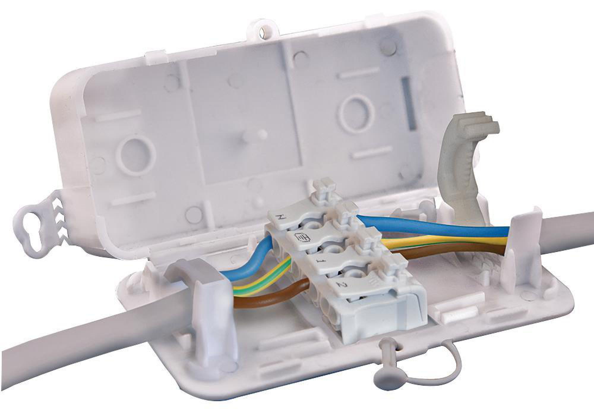 HYLEC - 4-Pole Junction Box with Screwless Terminals - Walmart.com