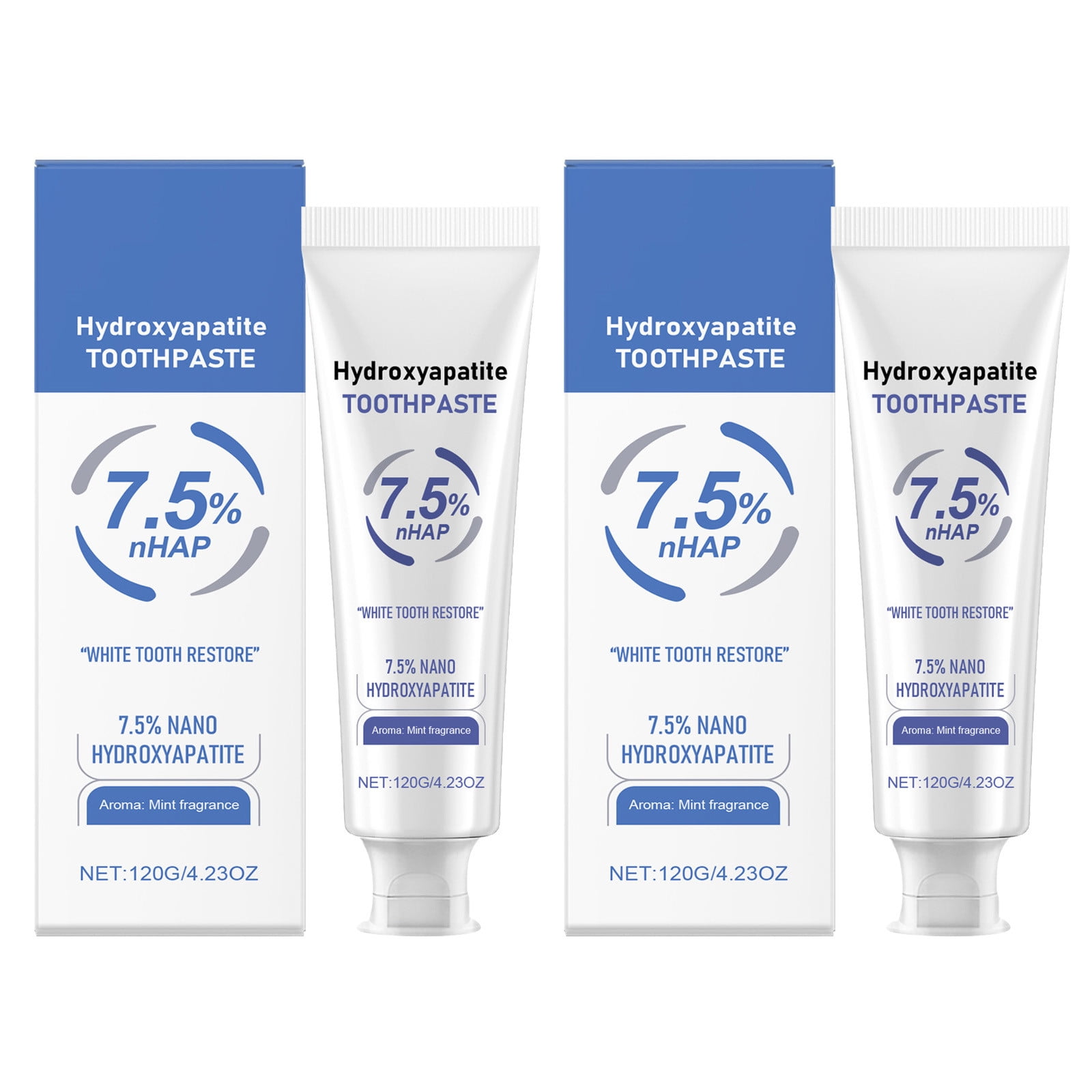 HYLLai 2PCS Hydroxyapatite Toothpaste - 120g Enamel Repair Formula for ...