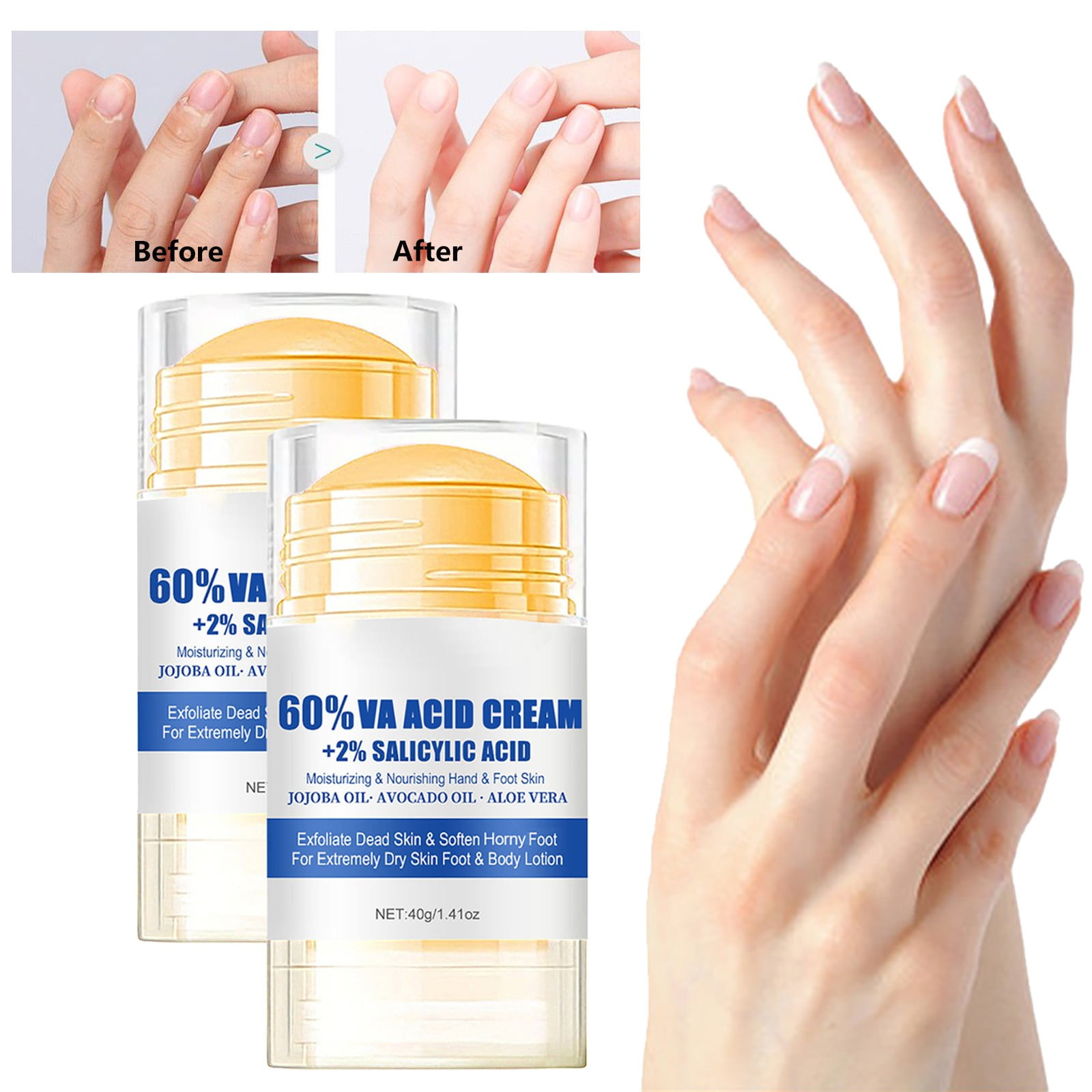 HYLLai 2pc Hand & Foot Moisturizing Cream, Deep Repair for Cracked ...