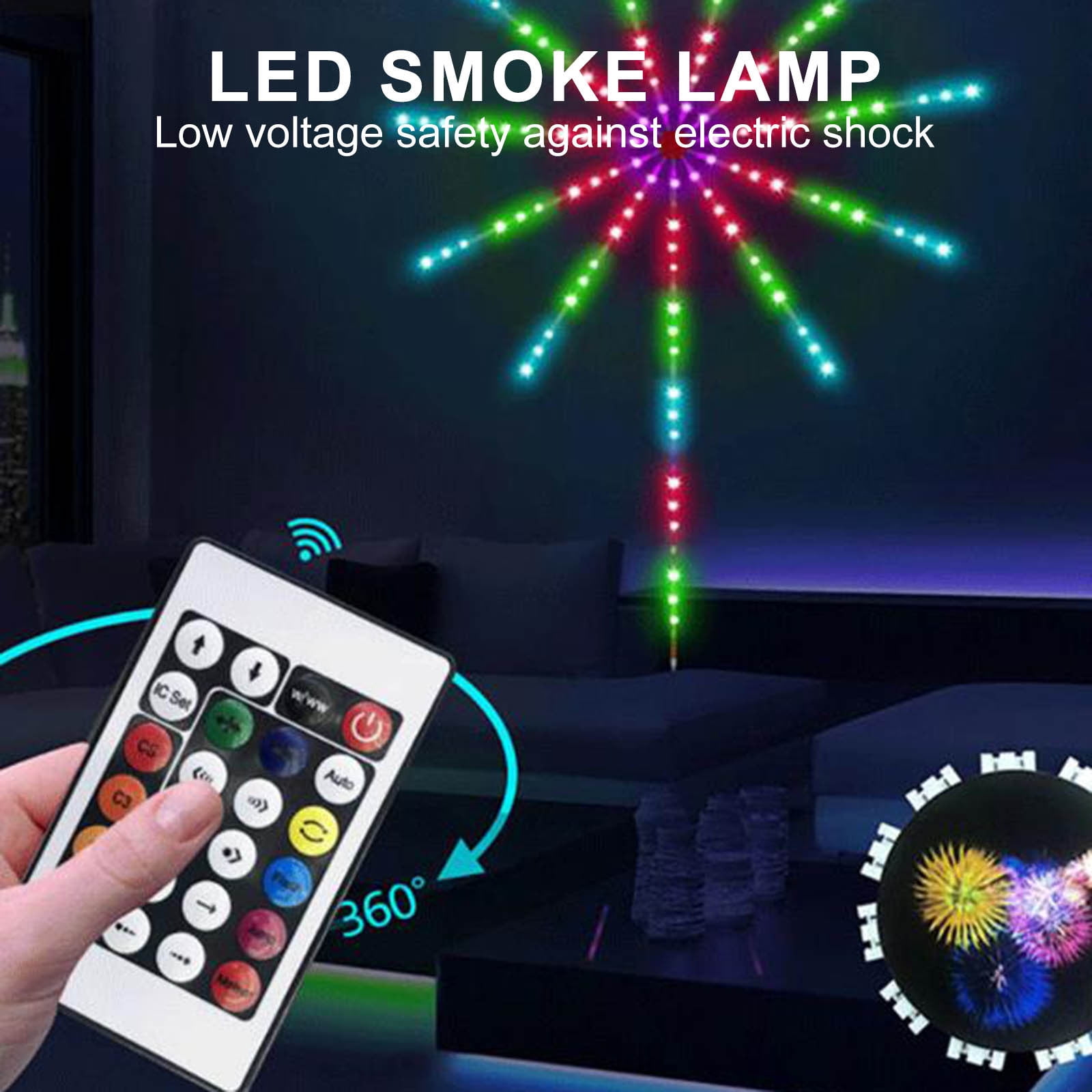 HYLLai Bluetooth Smart Fireworks LED Light, LED Sparkler Fireworks ...