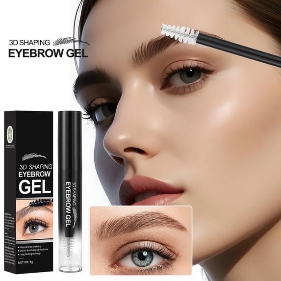 HYLLai Clear Eyebrow Gel, Transparent Natural Hold Styler, Long-Lasting ...
