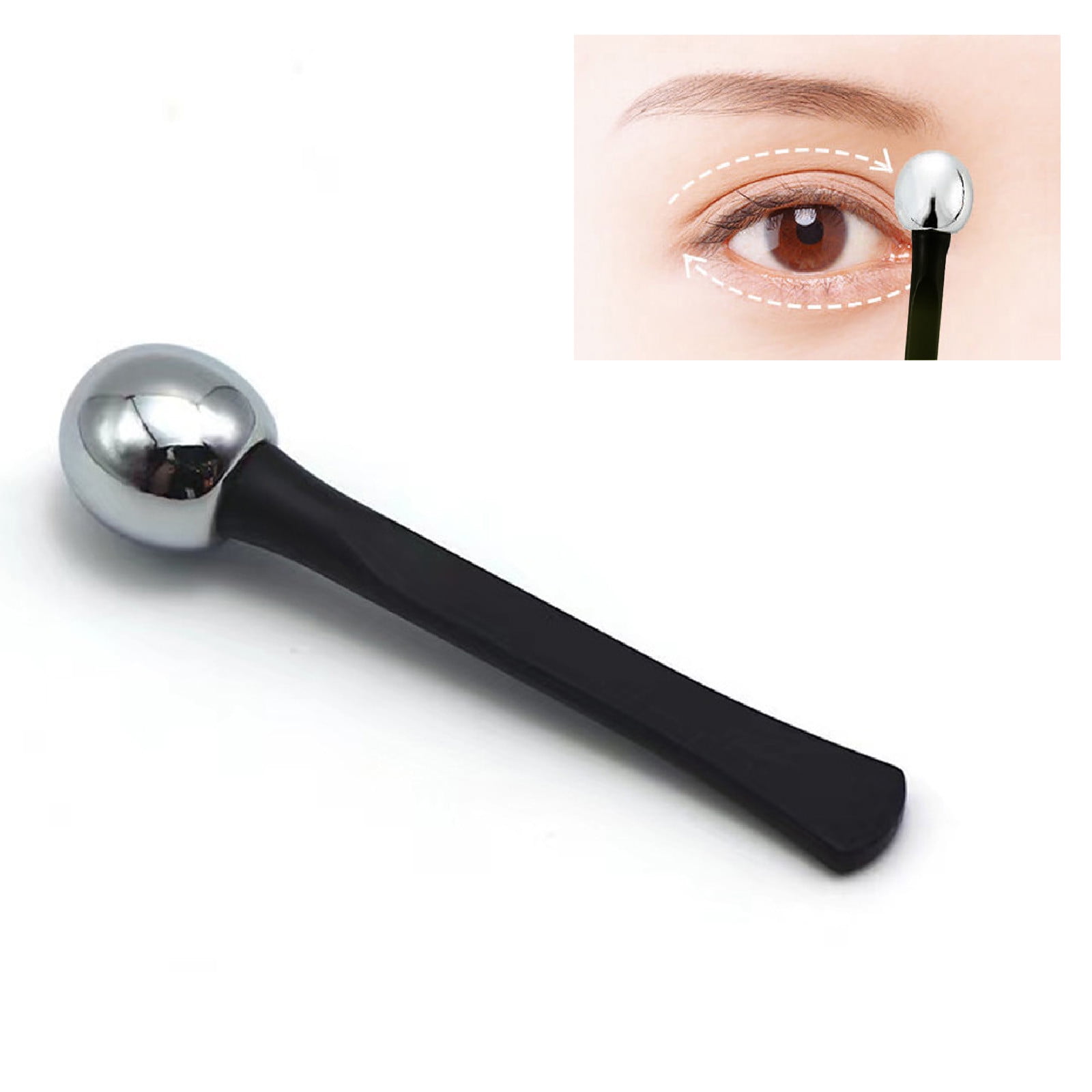 HYLLai Eye Massage Roller Stick – Cooling Metal Head for Dark Circles ...