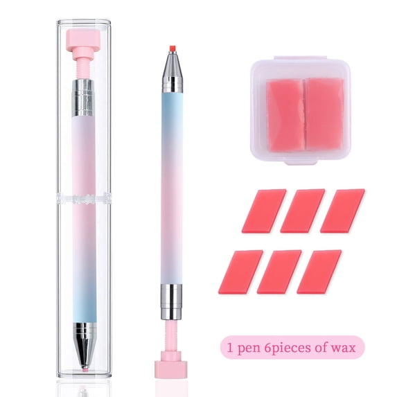 HYLLai Nail Automatic Refillable Wax Pen for Diamond Art, Includes 6 ...