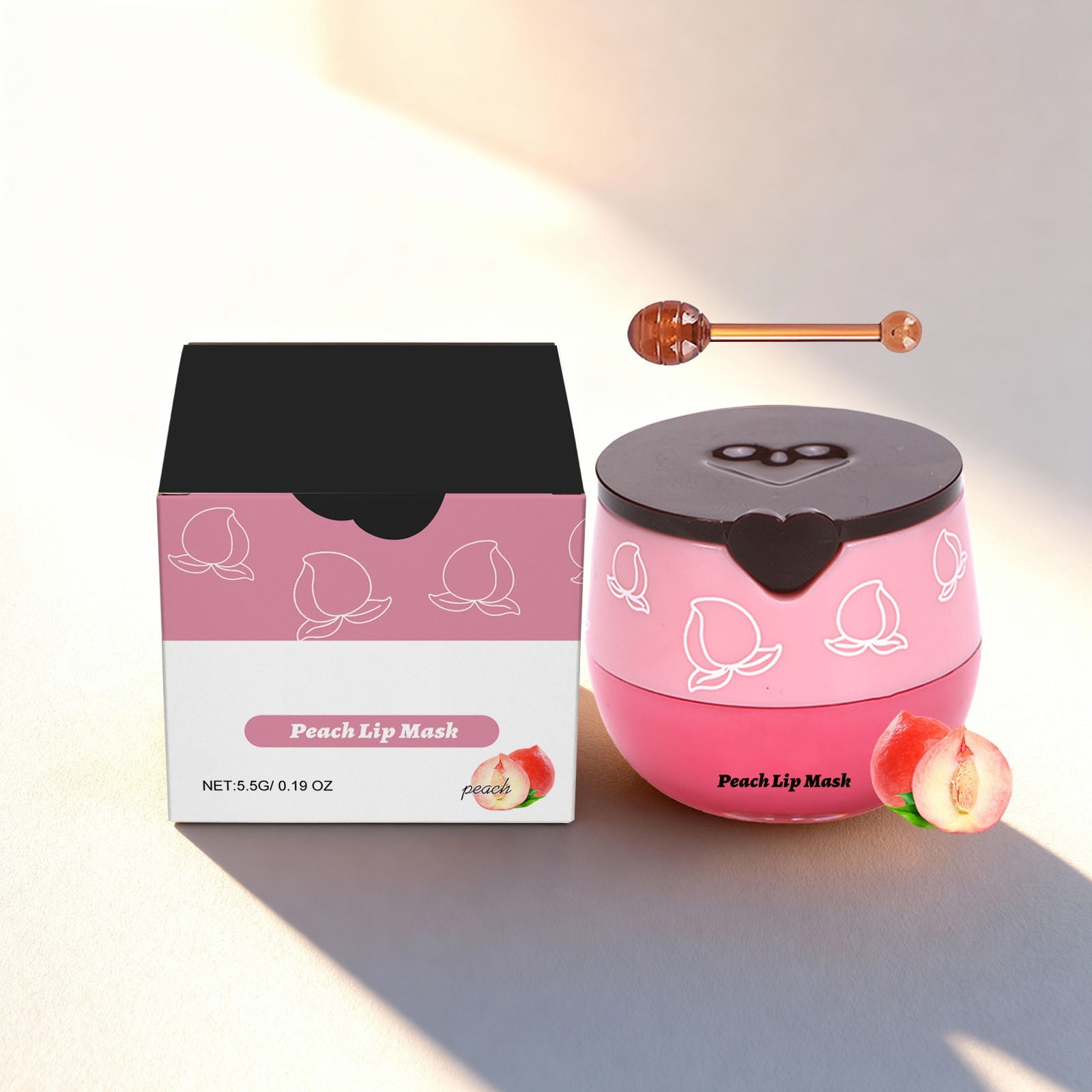 HYLLai Peach Scented Overnight Lip Mask, Deep Moisturizing Lip Line ...