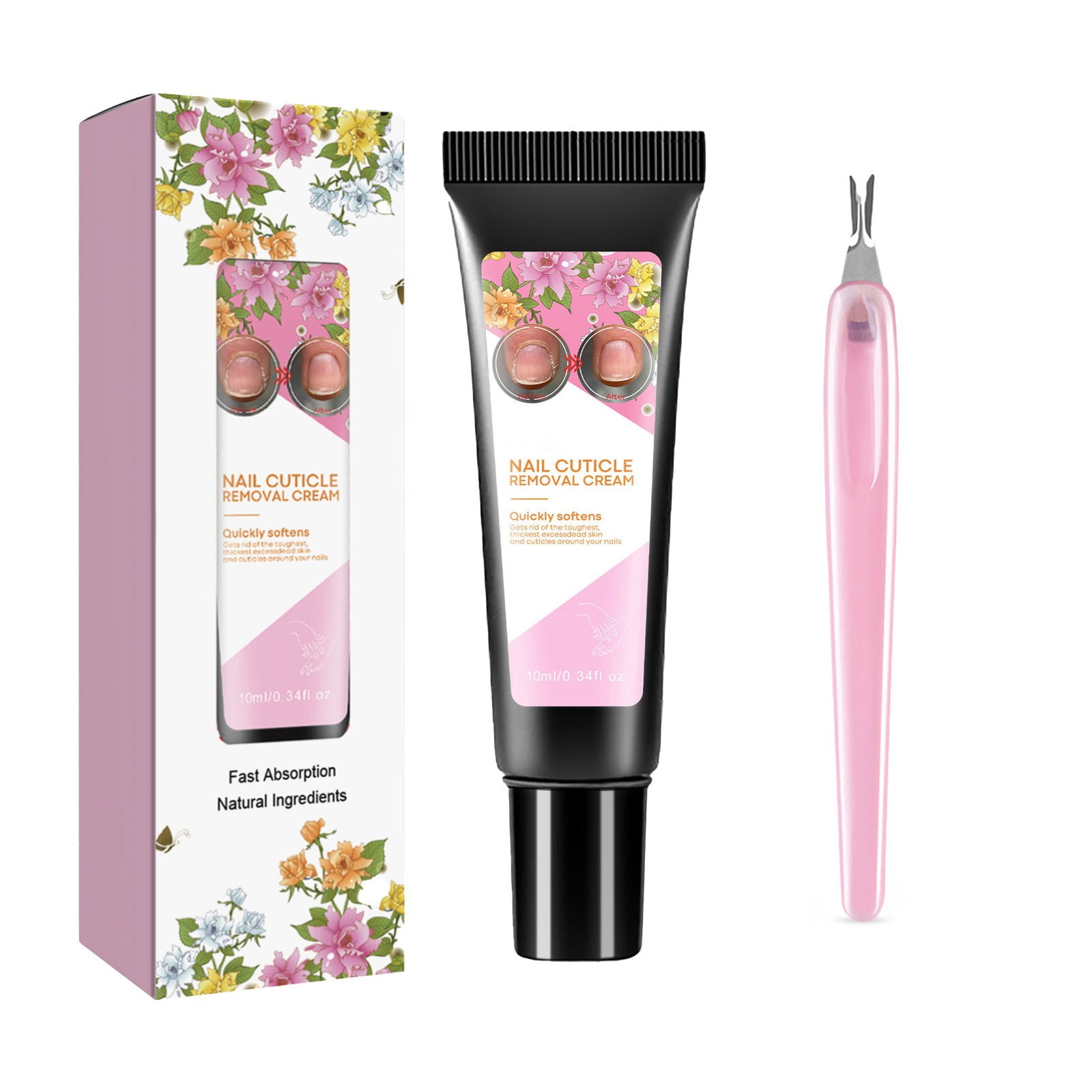 HYLLai Professional Nail Cuticle Softener & Dead Skin Remover and Razor ...