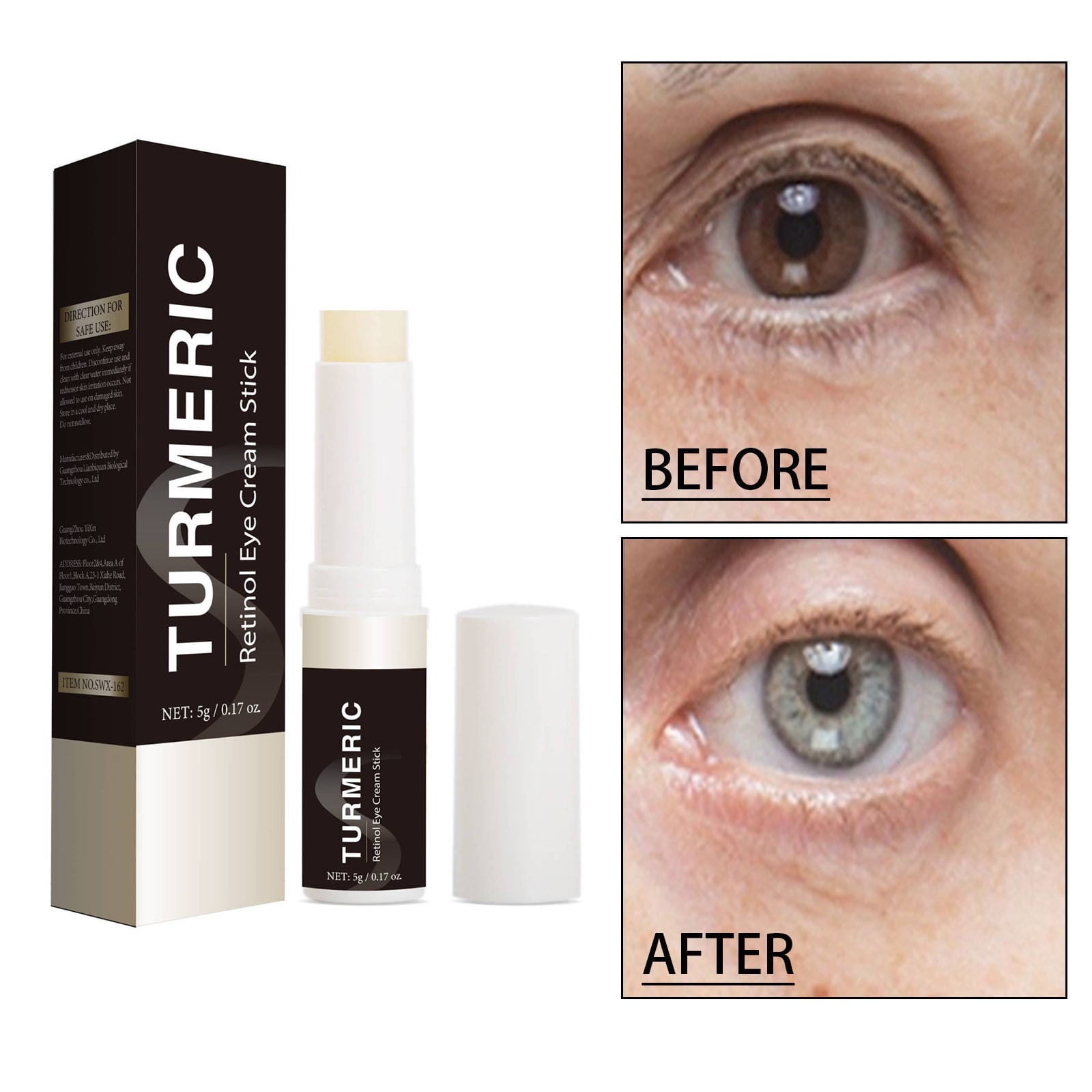 HYLLai Retinol Eye Cream Stick, Rollerball Applicator for Dark Circles ...