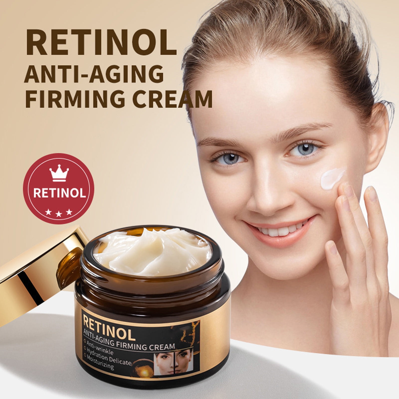 HYLLai Retinol Renewal Cream, Gentle Anti-Aging Night Treatment to Smooth Fine Lines & Brighten ...