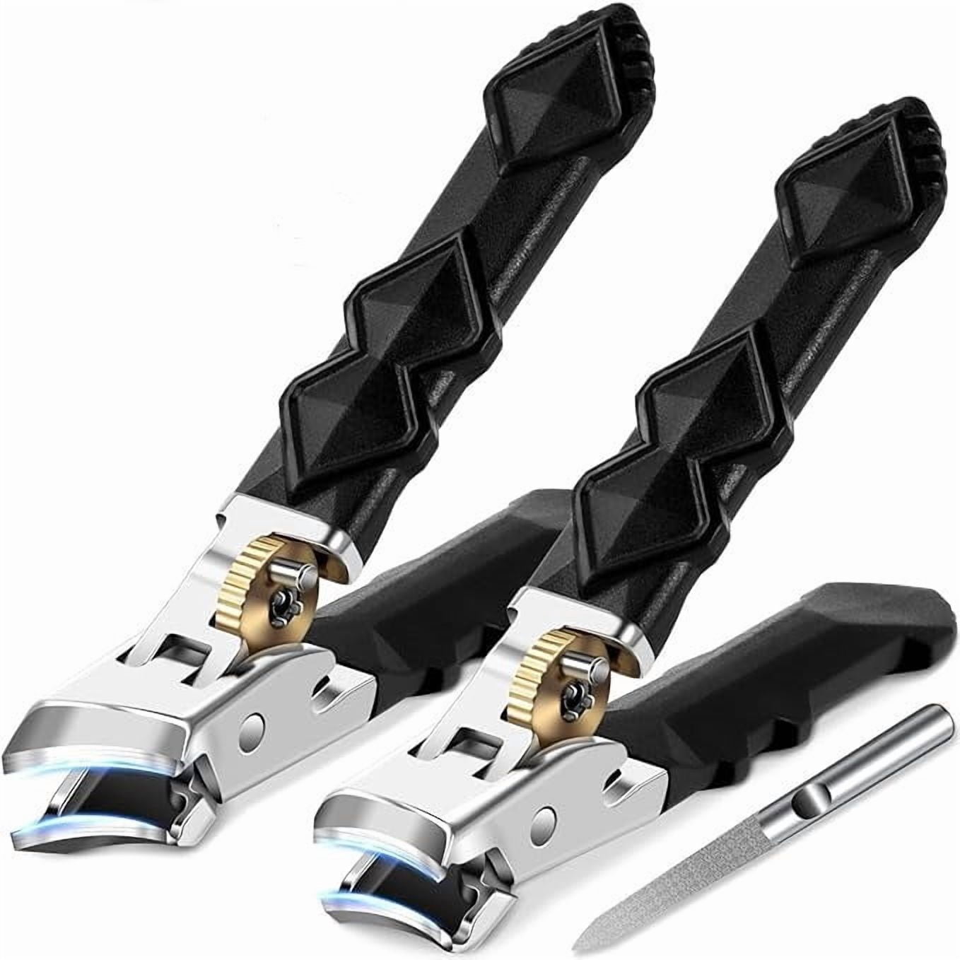 HYLLai Stainless Steel Nail Clipper with Nail Catcher, Automatic ...